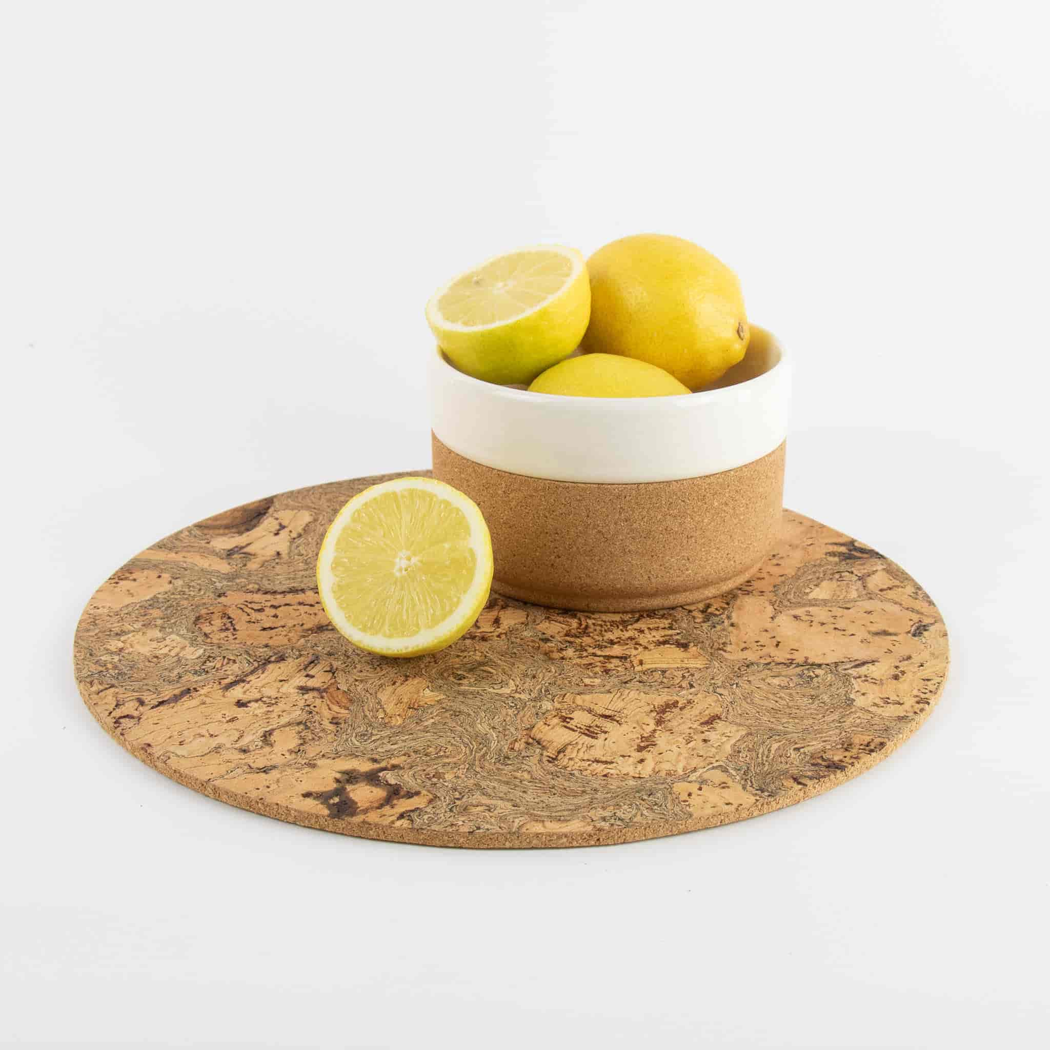 Set of 4 Marbled Cork Round Placemats, 30cm | Buy online UK – Sous Chef UK
