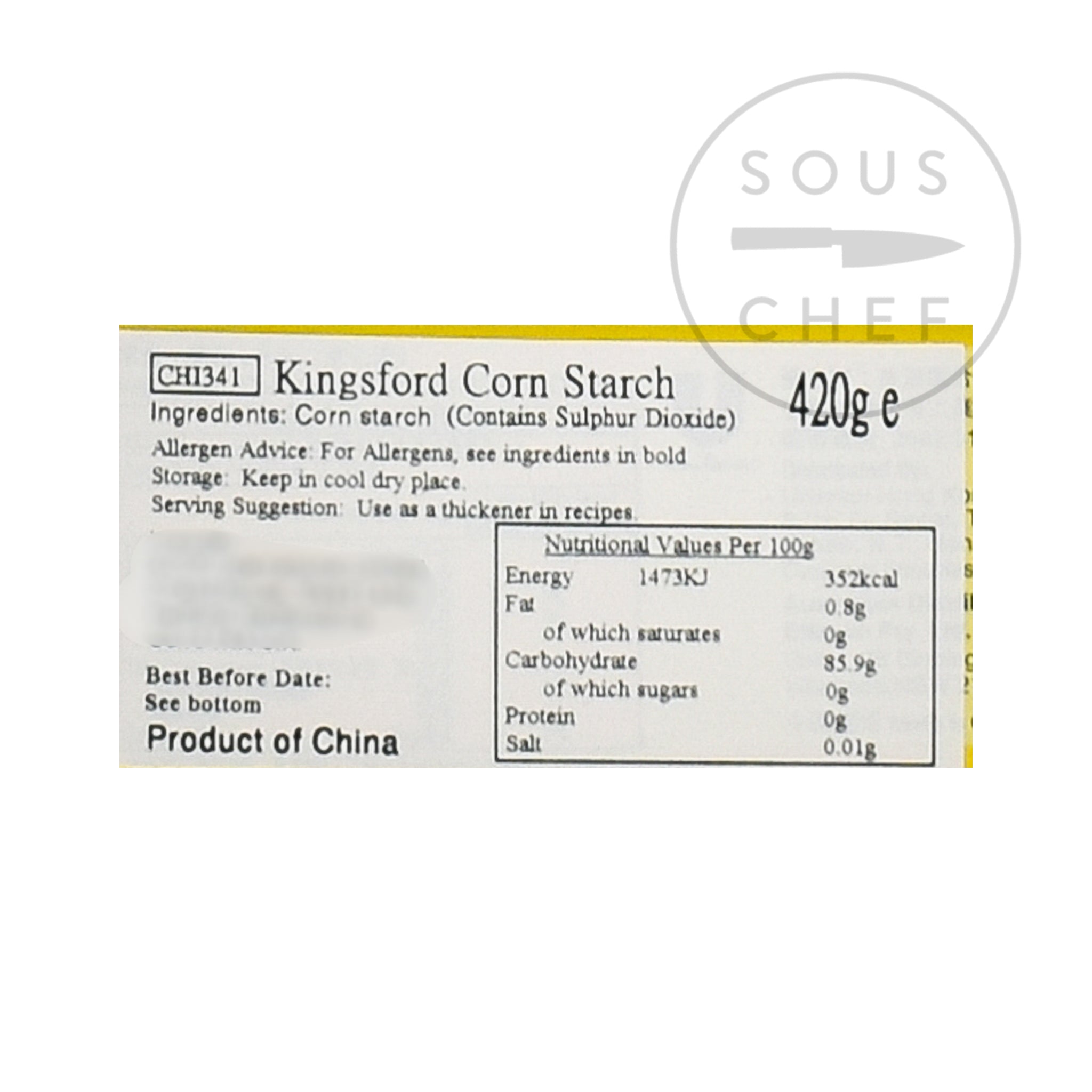Kingsford Corn Starch 420g | Buy online at Sous Chef UK