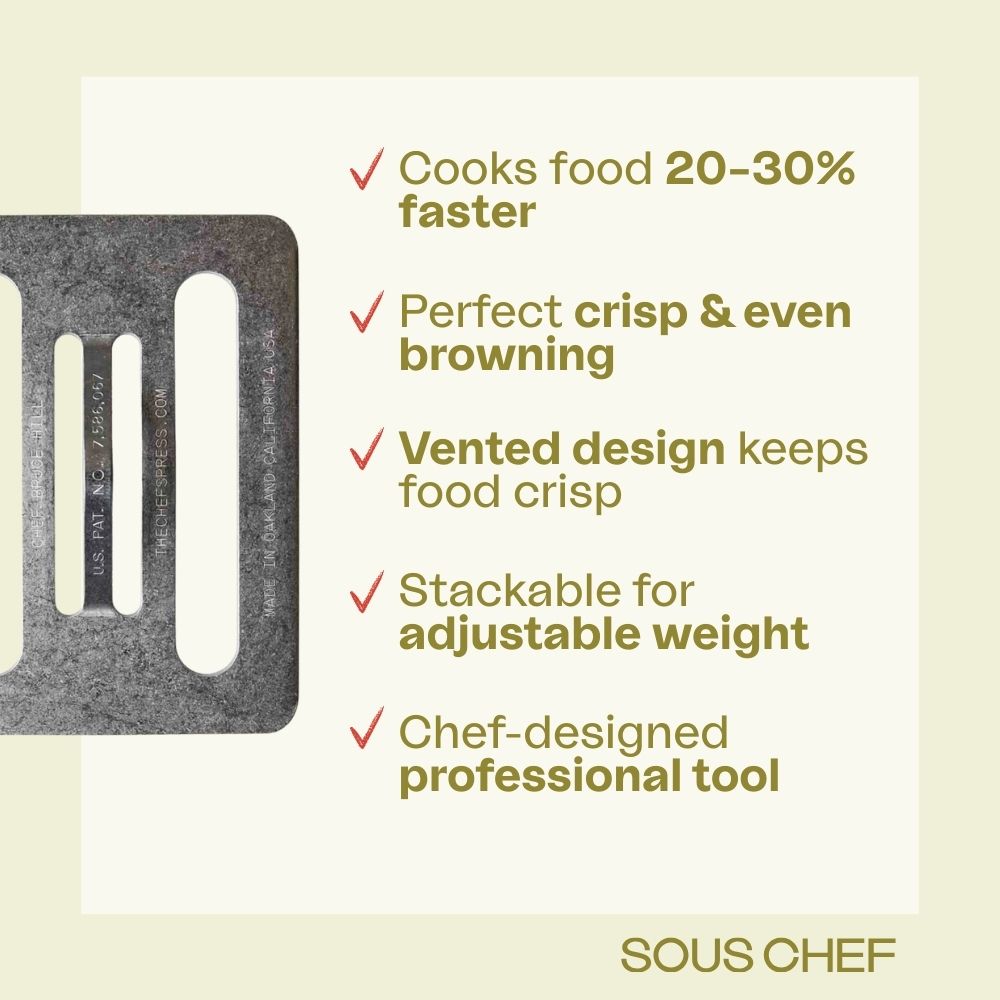 The Chef's Press, 8oz | Cooking Weight | Buy online UK – Sous Chef UK