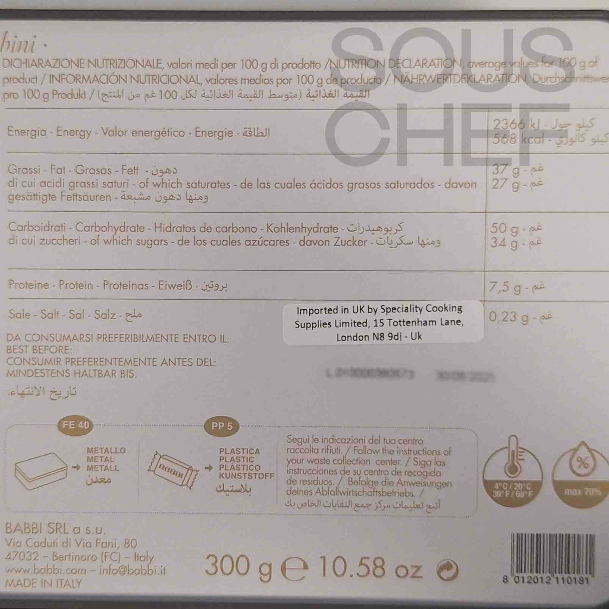Babbi Babbini Chocolate Covered Wafer Selection, 300g | Buy online UK ...