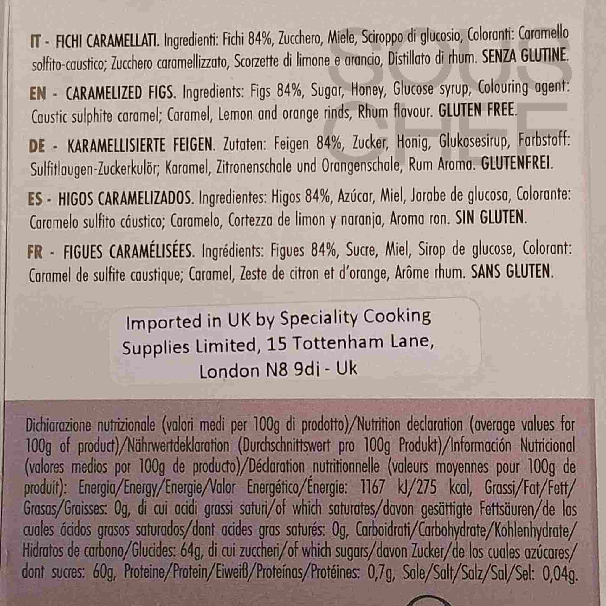 Babbi Caramelised Fig Spread, 270g | Buy online UK – Sous Chef UK