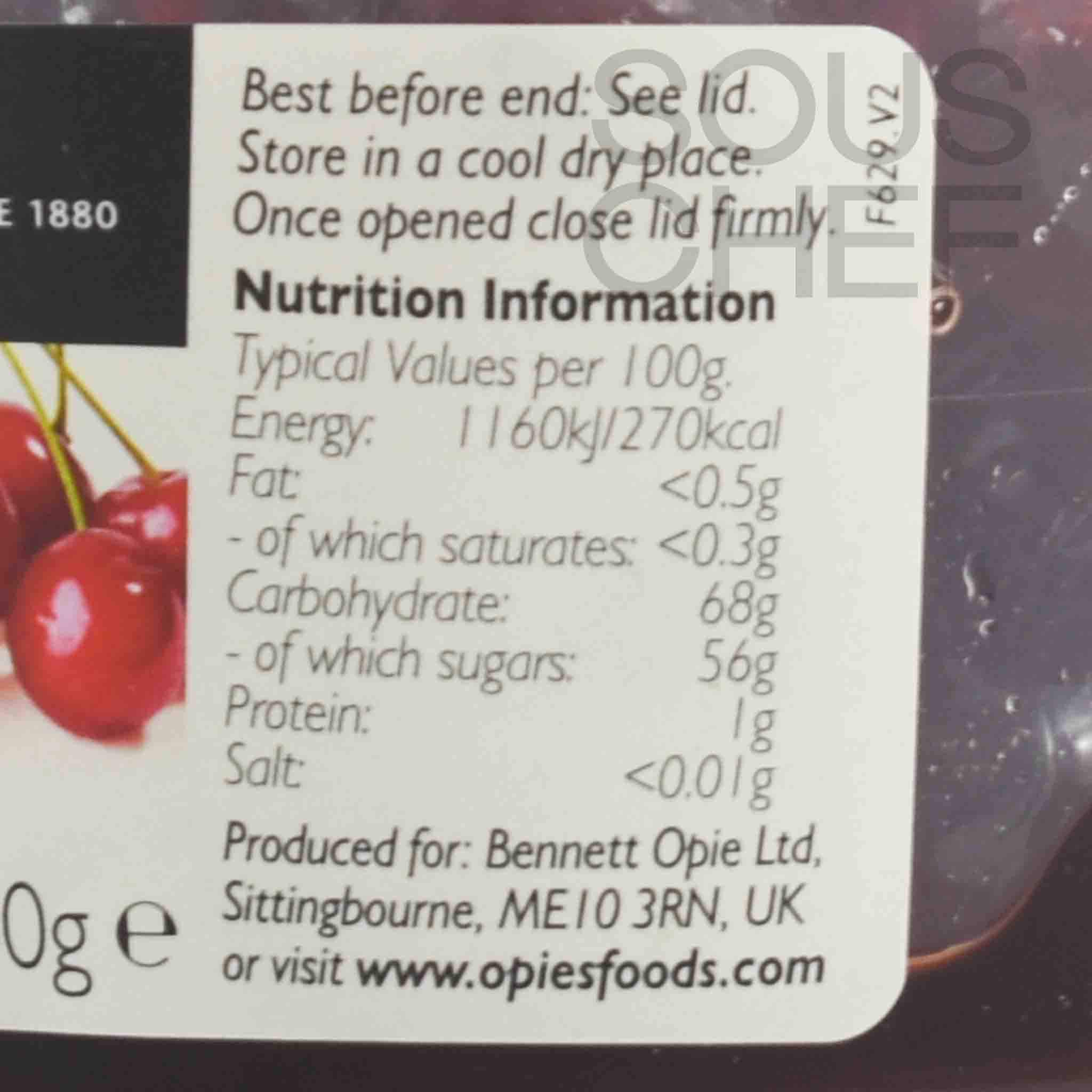 Opies Glace Cherries, 200g | Buy online UK – Sous Chef UK