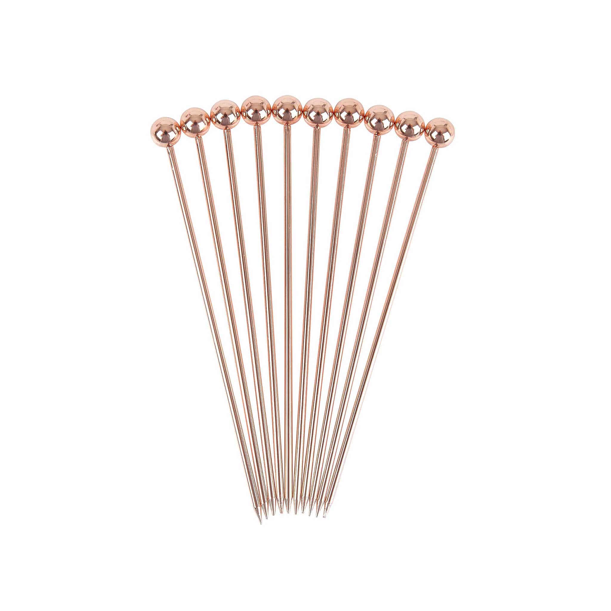 Pack of 10 Copper Plated Garnish Cocktail Picks | Buy online UK – Sous ...