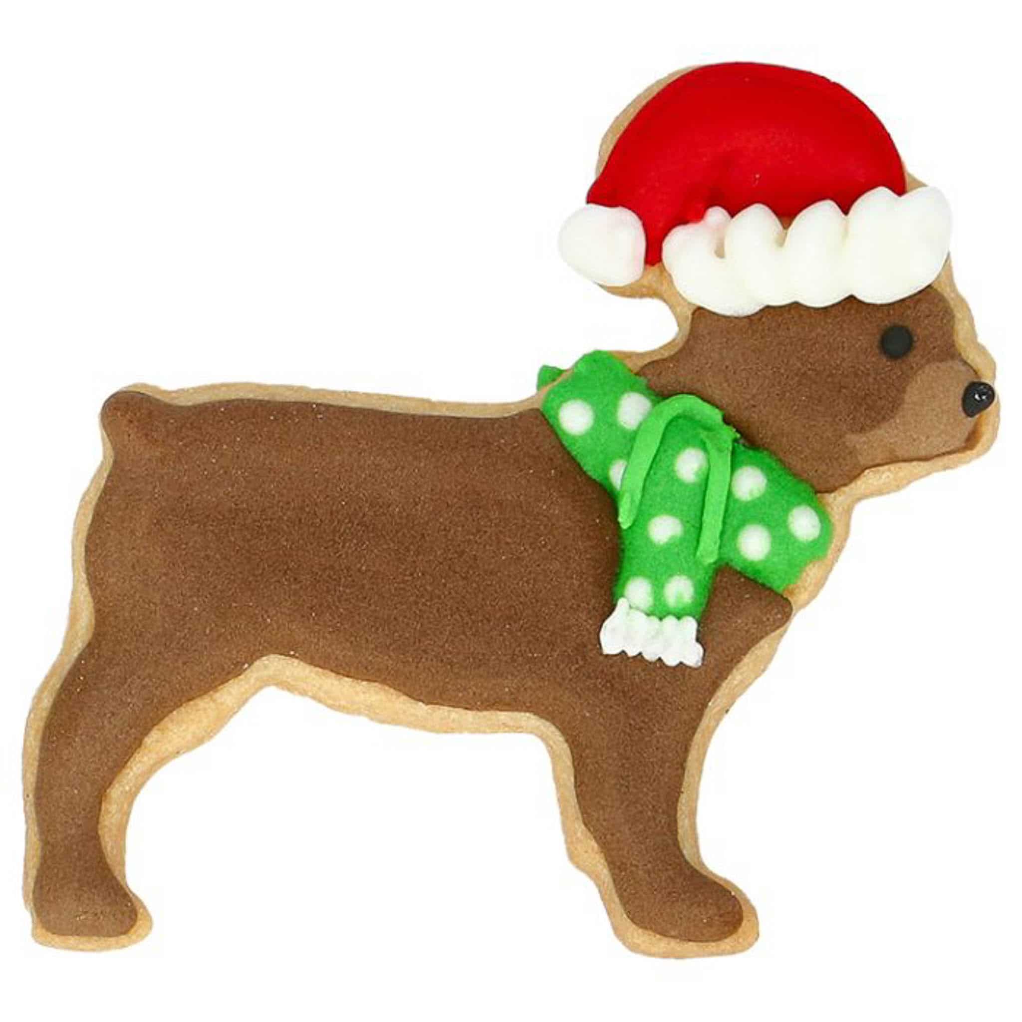 Stainless Steel Chrismas Mastiff Cookie Cutter, 6cm | Buy online UK ...