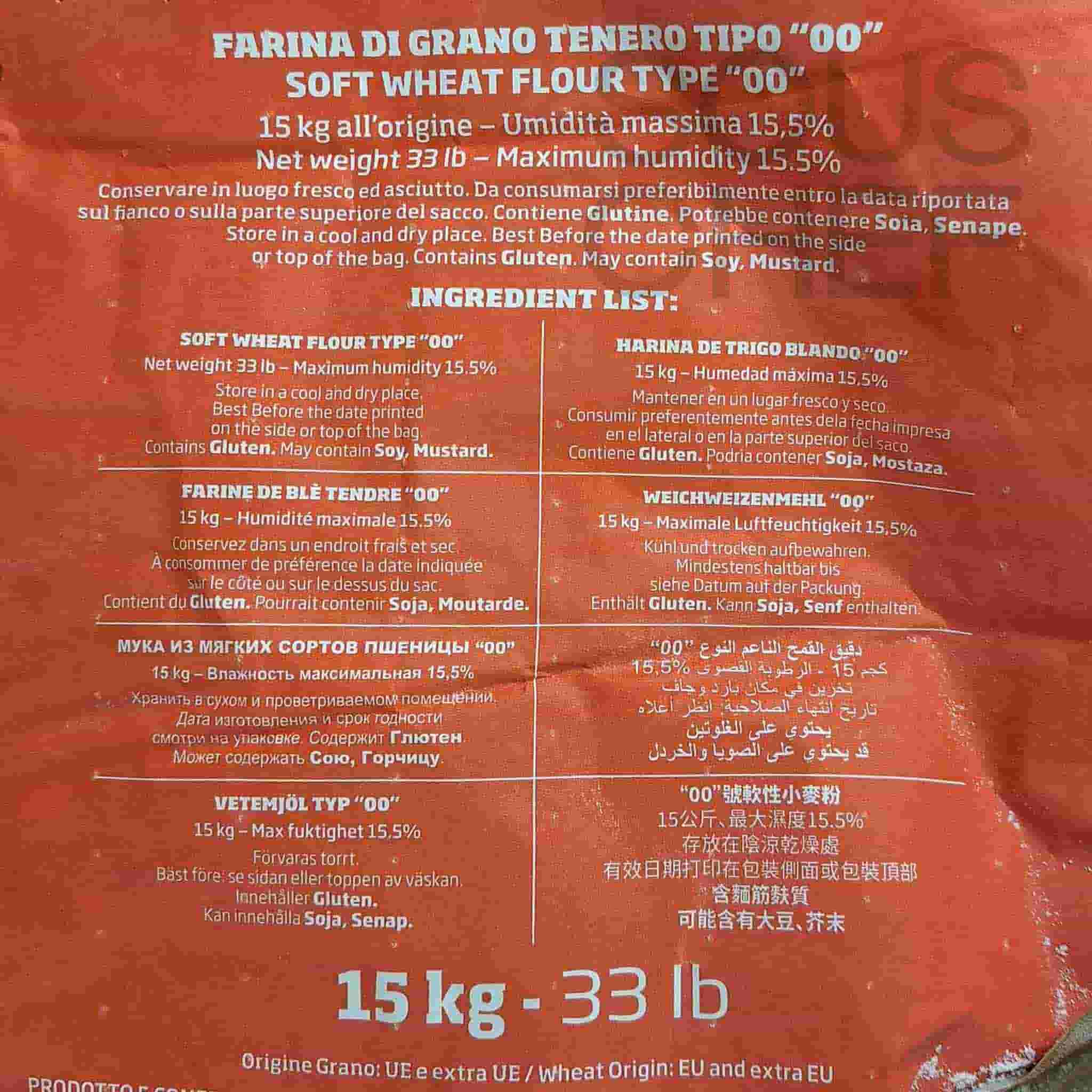 Caputo Red Strong Flour, 15kg | Buy online UK – Sous Chef UK