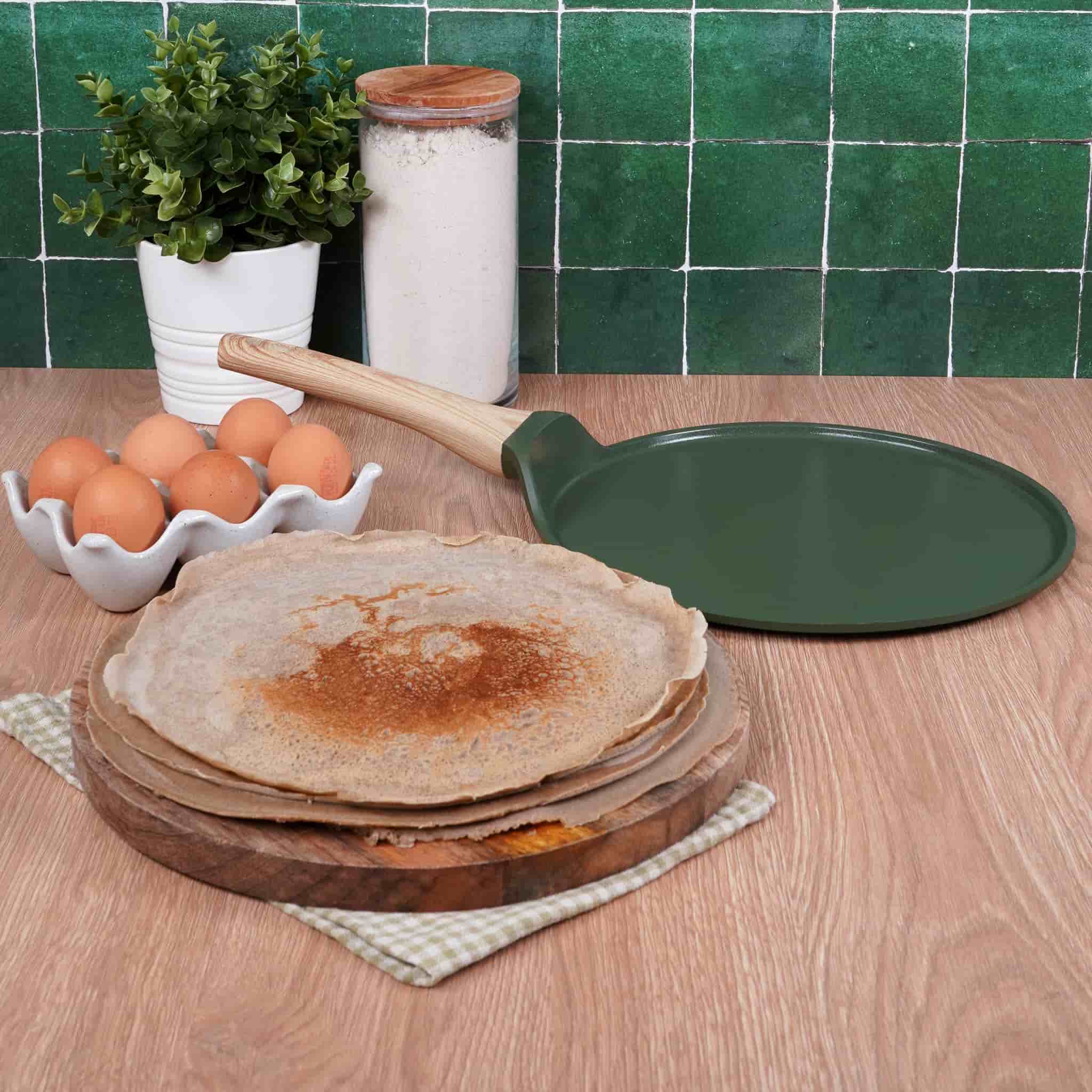 Cookut Crepe Pan, 28cm, Green | Buy online UK – Sous Chef UK