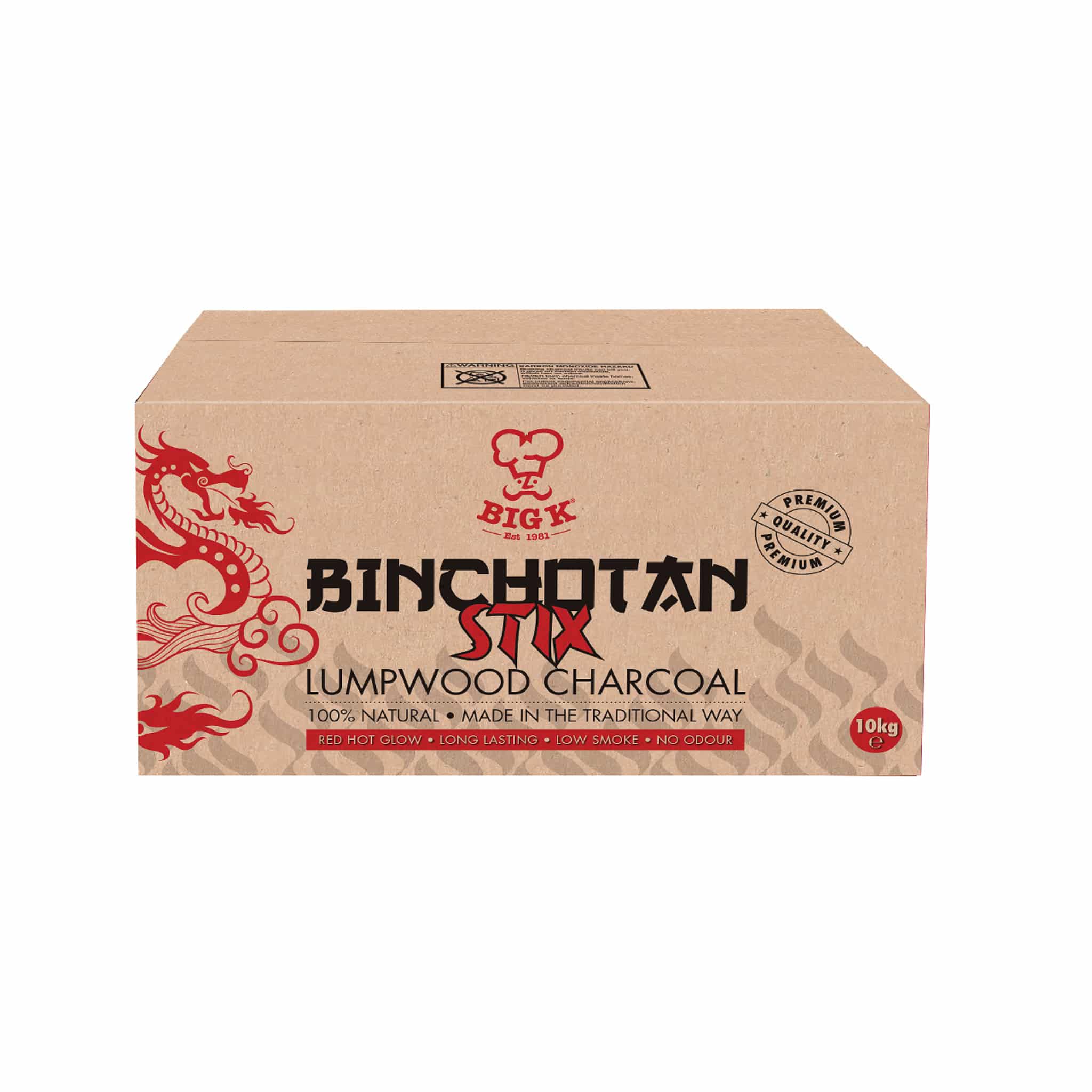 Big K Binchotan Charcoal, 10kg | Buy online UK – Sous Chef UK
