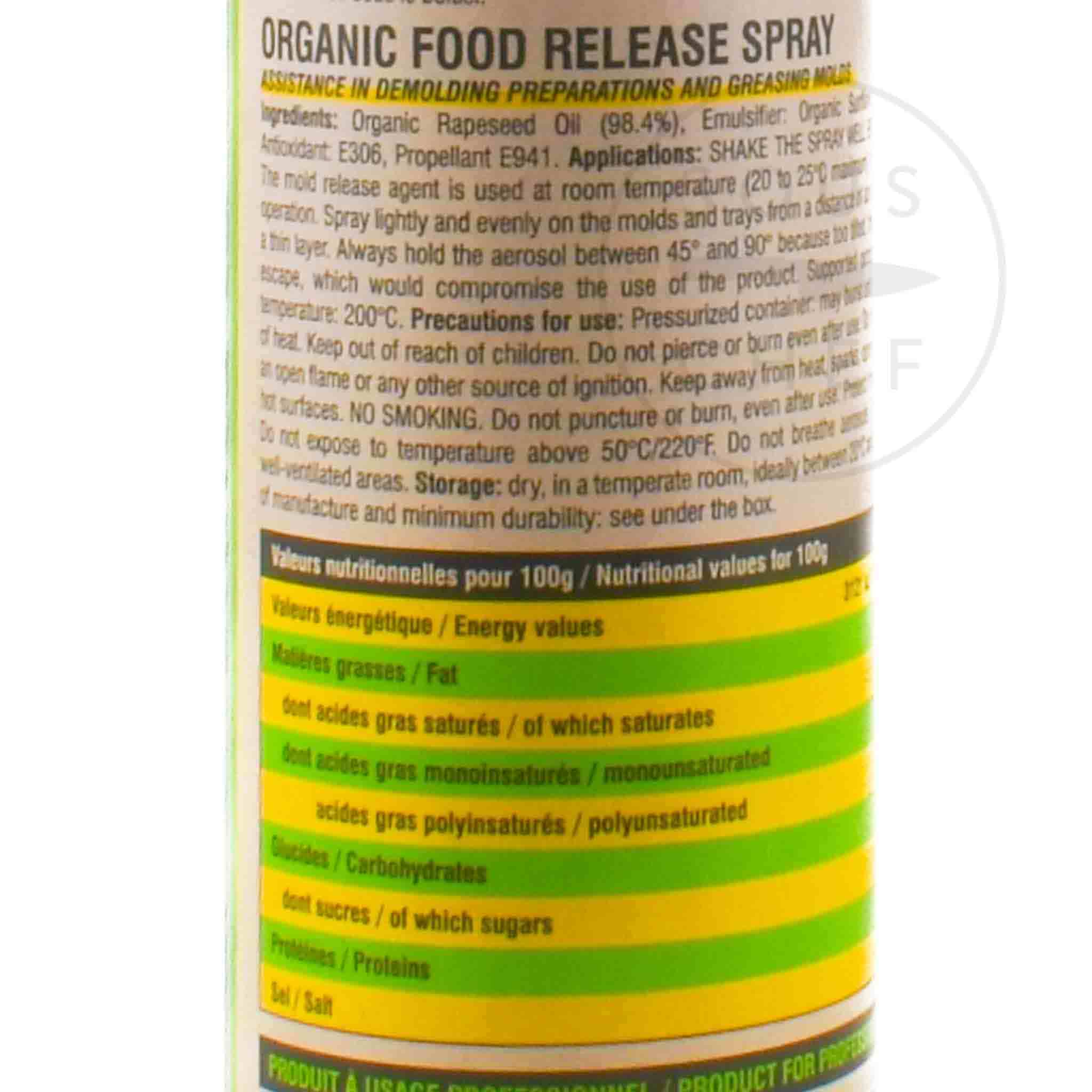 Deco Relief Organic Food Release Spray 250ml | Buy online UK – Sous Chef UK