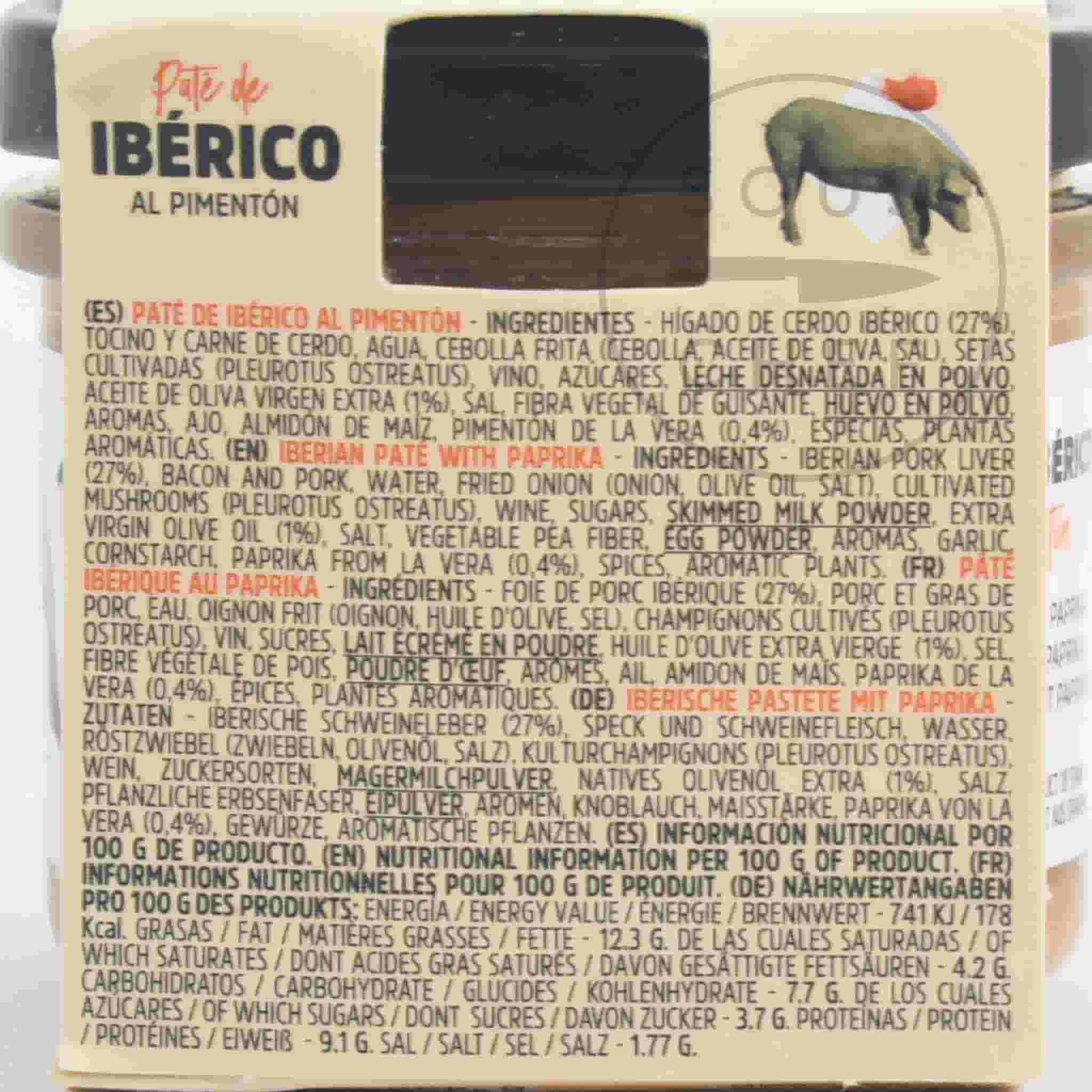 Iberico Paté with Paprika, 110g | Buy online UK – Sous Chef UK