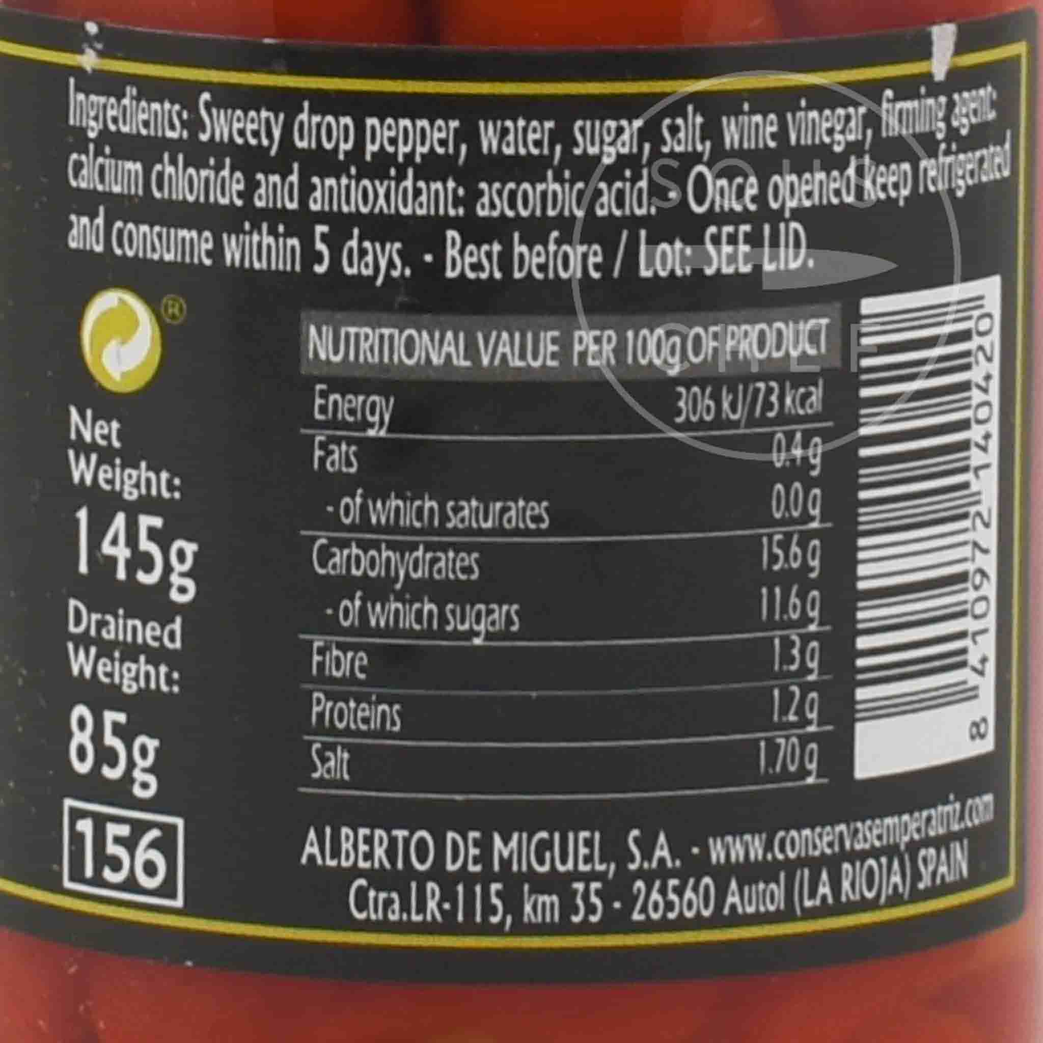 Pimientos Lagrima 'Sweety Drop' Peppers, 145g | Buy online UK – Sous ...