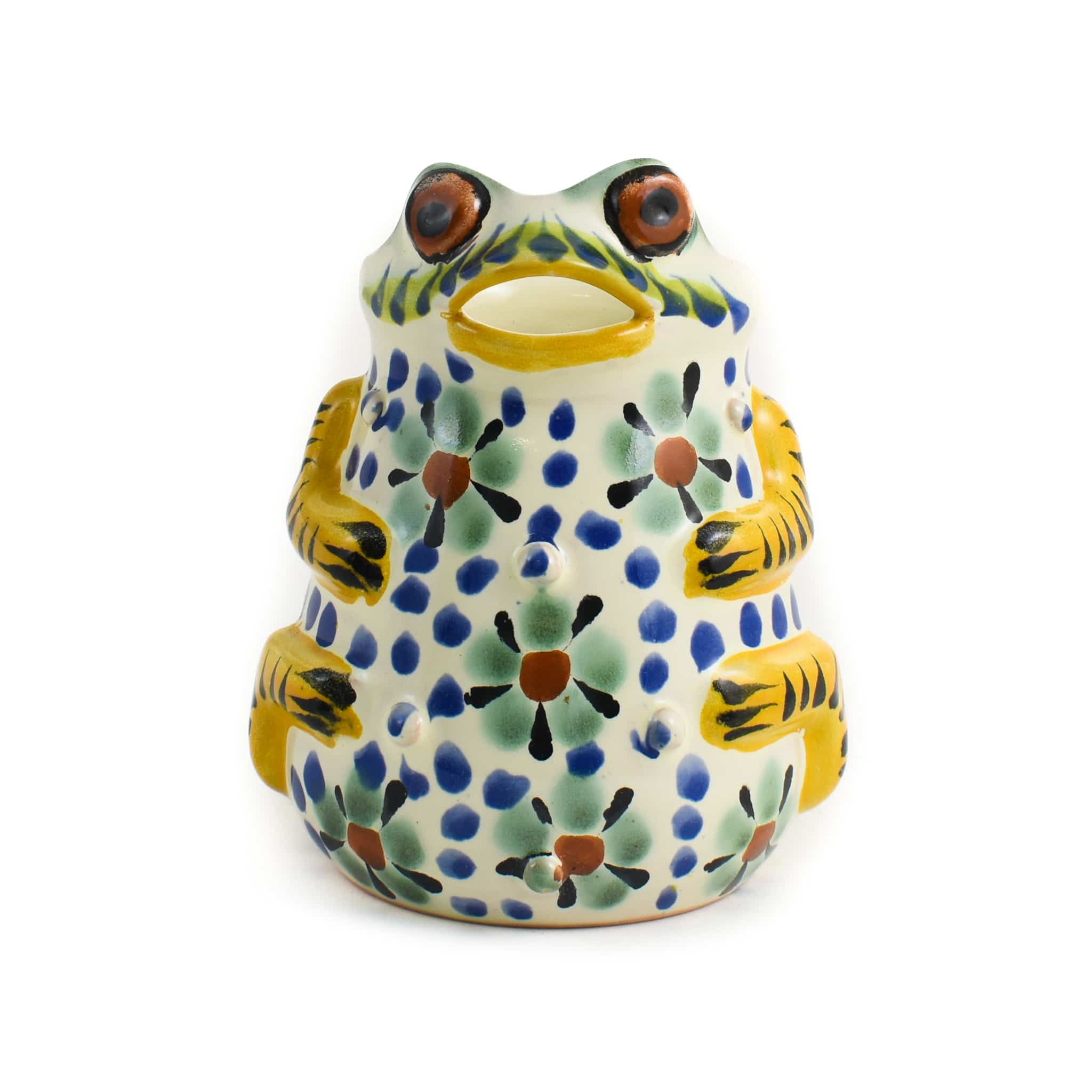 Mexican Hand Painted Floral Frog Milk Jug | Buy online UK – Sous Chef UK