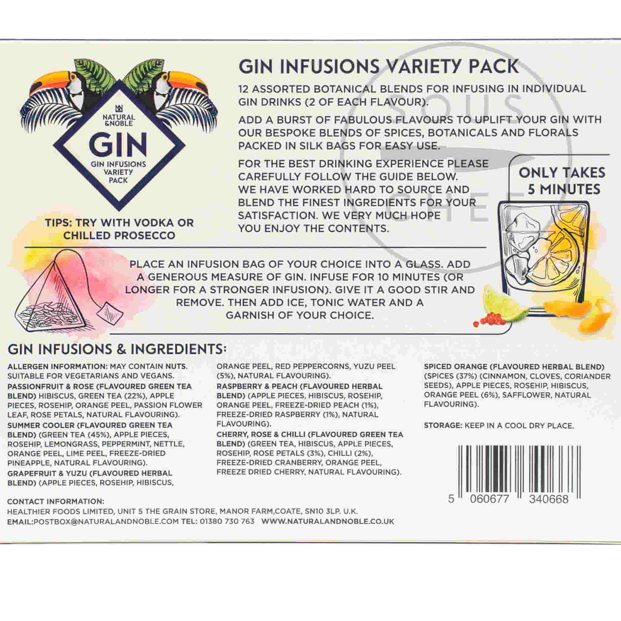 Gin Lovers Botanical Infusion Variety Set | Buy online UK – Sous Chef UK