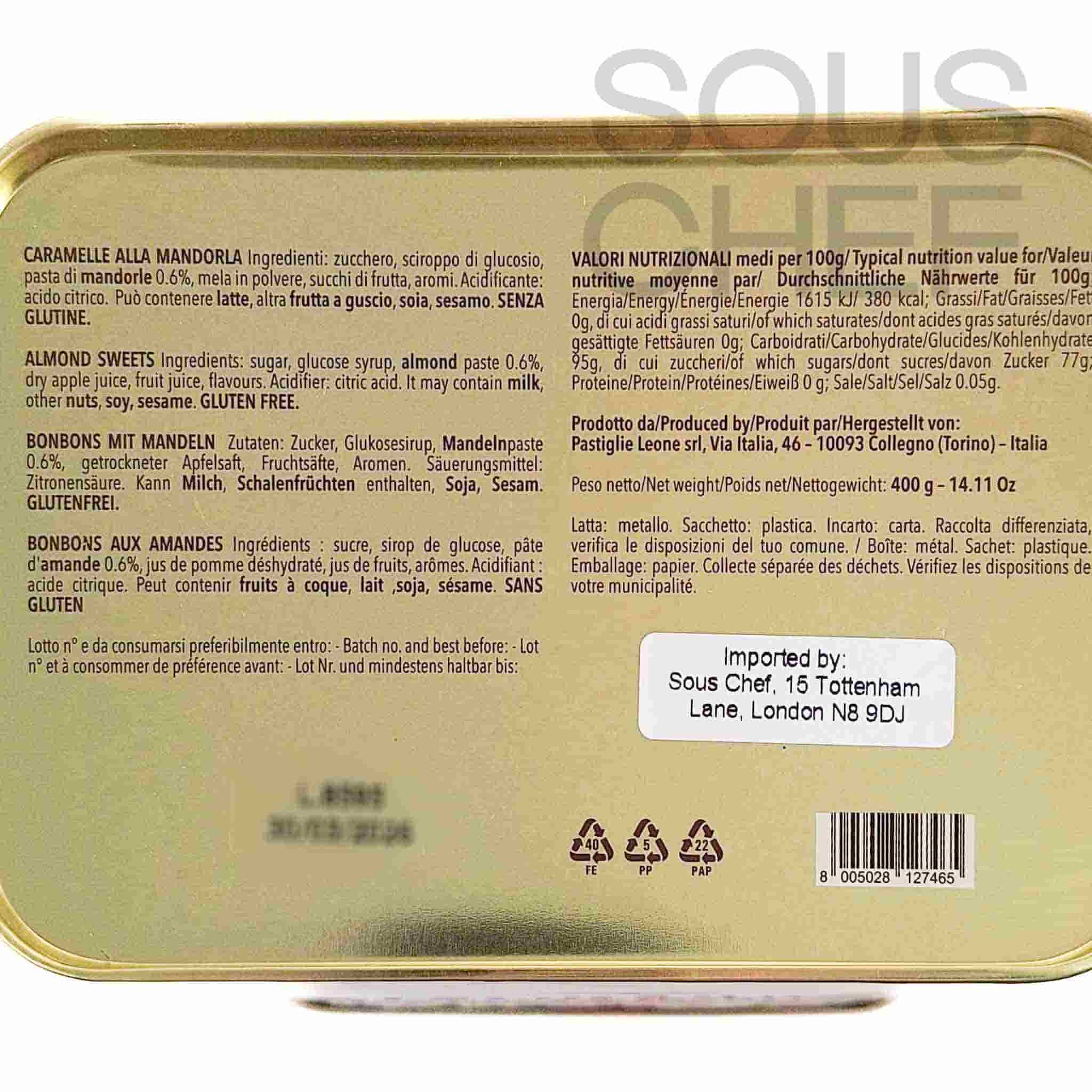 Leone Regal Torino Sweets in Gift Box, 400g | Buy online UK – Sous Chef UK