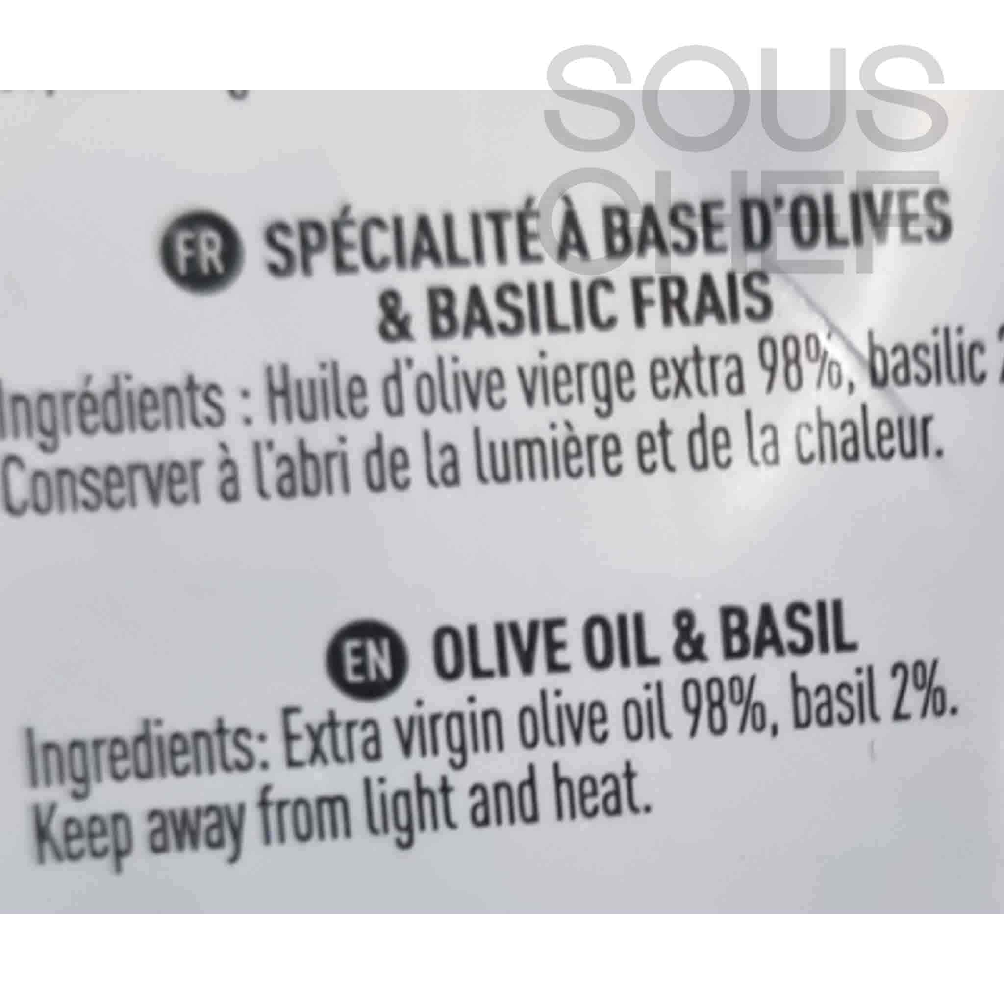 Maison Bremond Basil Flavoured Olive Oil 100ml | Buy online UK – Sous ...