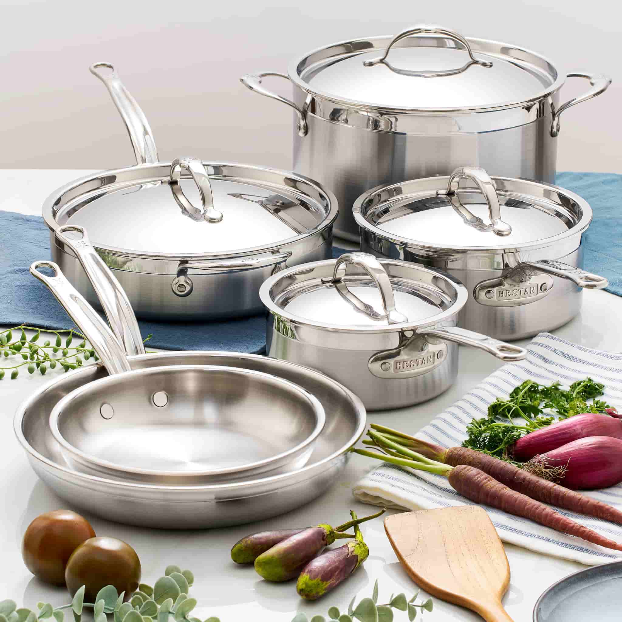 Hestan ProBond Stainless Steel 6 Piece Cookware Set | Buy online UK ...