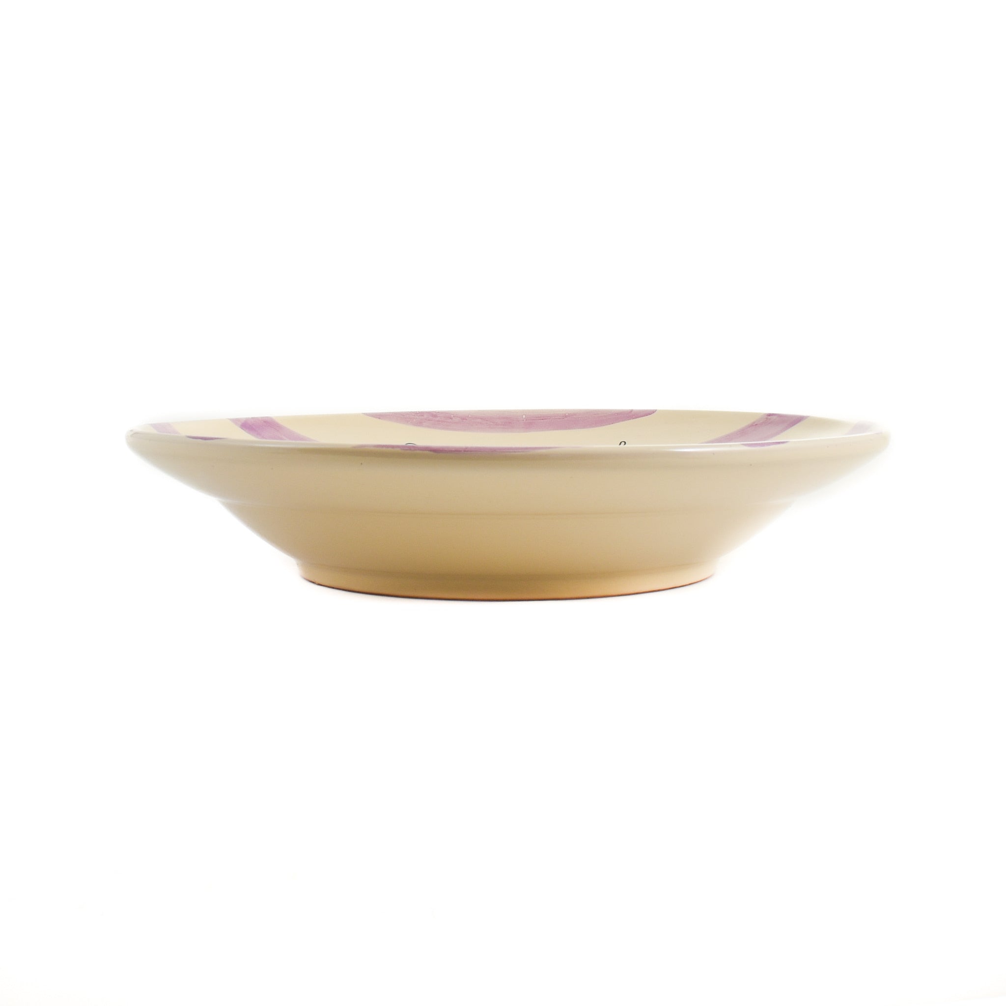 Puglia "Spaghetti Alle Vongole" Lilac Stripe Pasta Bowl, 29cm | Buy ...