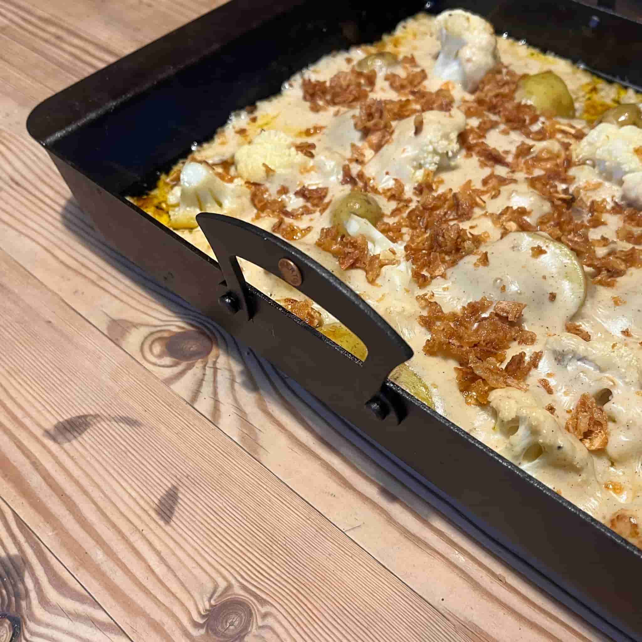 Netherton Foundry Spun Iron Roasting Tray, 22x24cm | Buy online UK ...