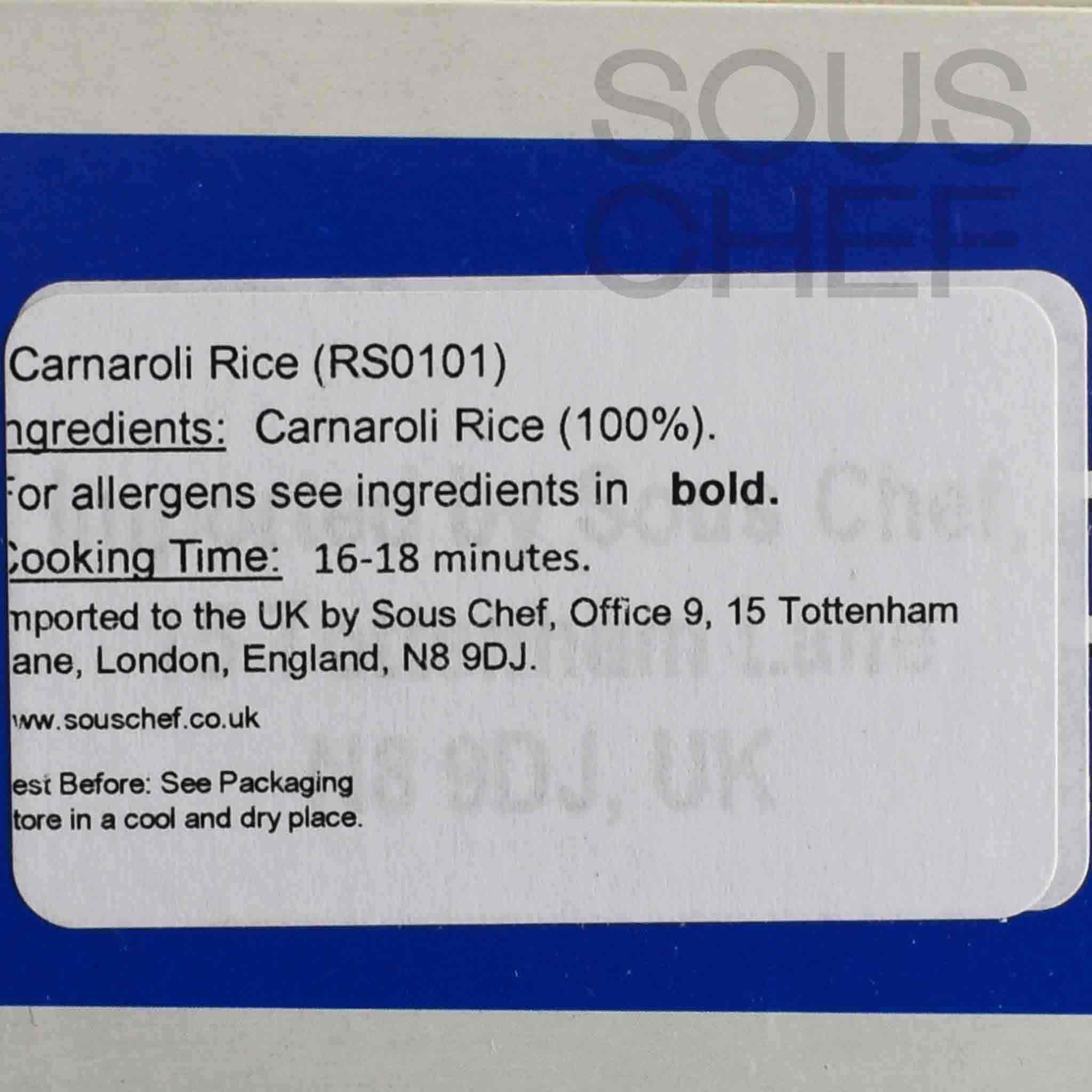 Riseria Campanini Carnaroli Rice, 1kg | Buy online UK – Sous Chef UK