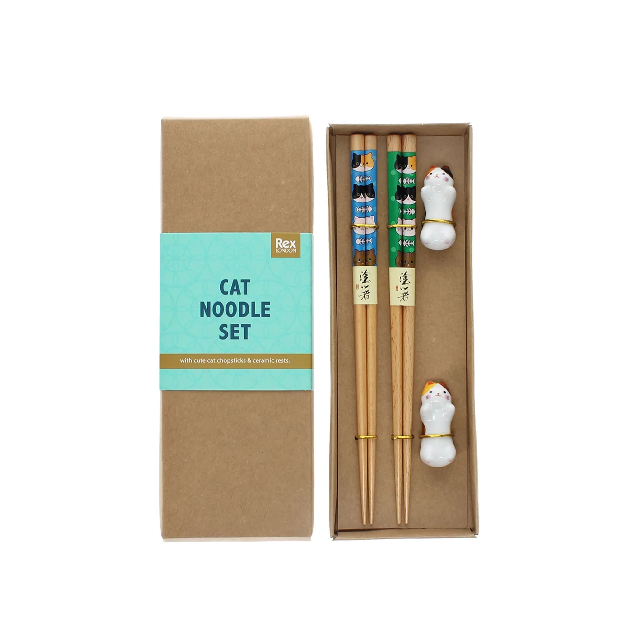 Set of 2 Cat Chopsticks & Rests Set | Buy online UK – Sous Chef UK