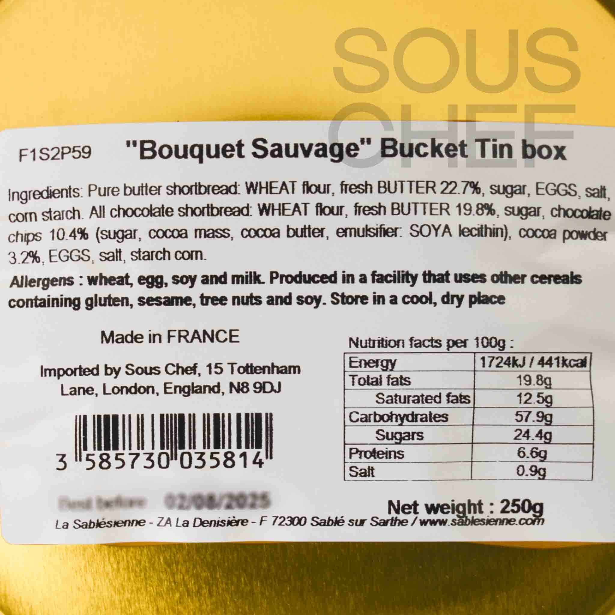 La Sabliesienne French Sable Biscuits in Flower Tin, 250g | Buy online ...