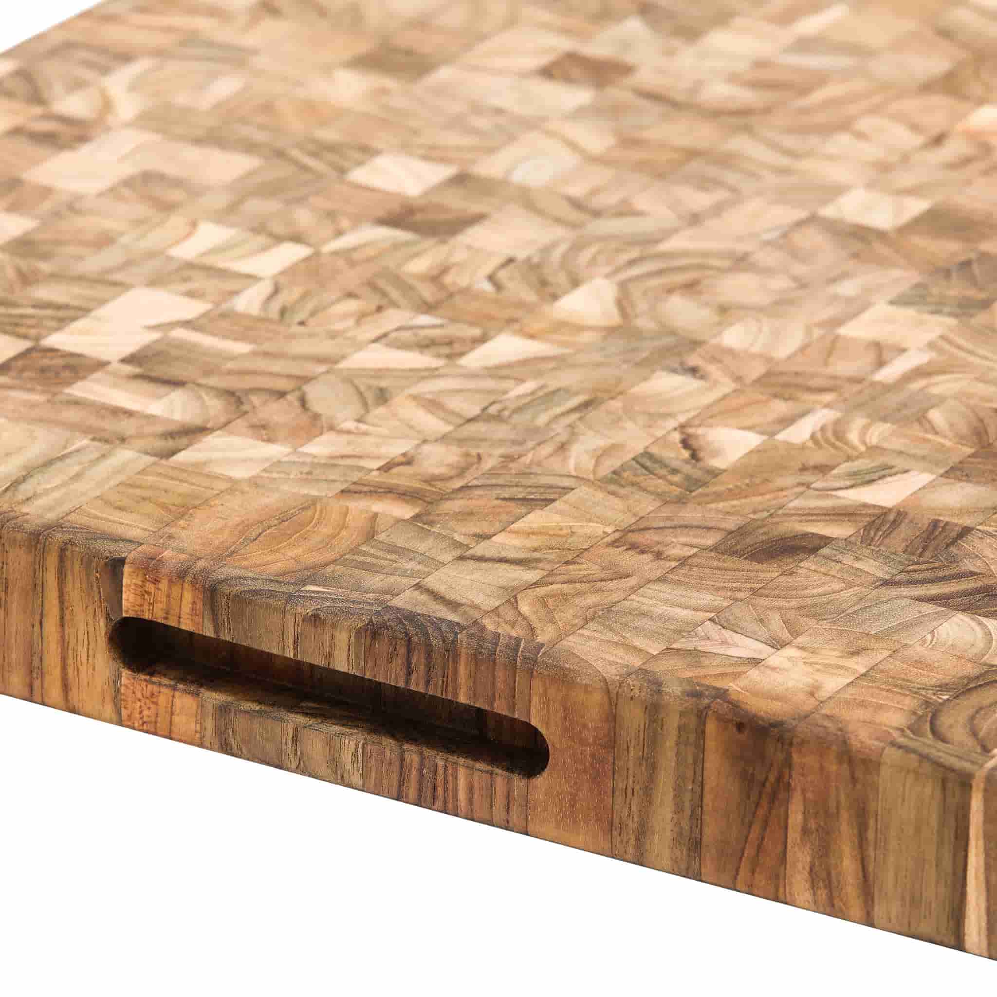 Teakhaus End Grain Butcher Block Rectangular Cutting Board, Large | Buy ...