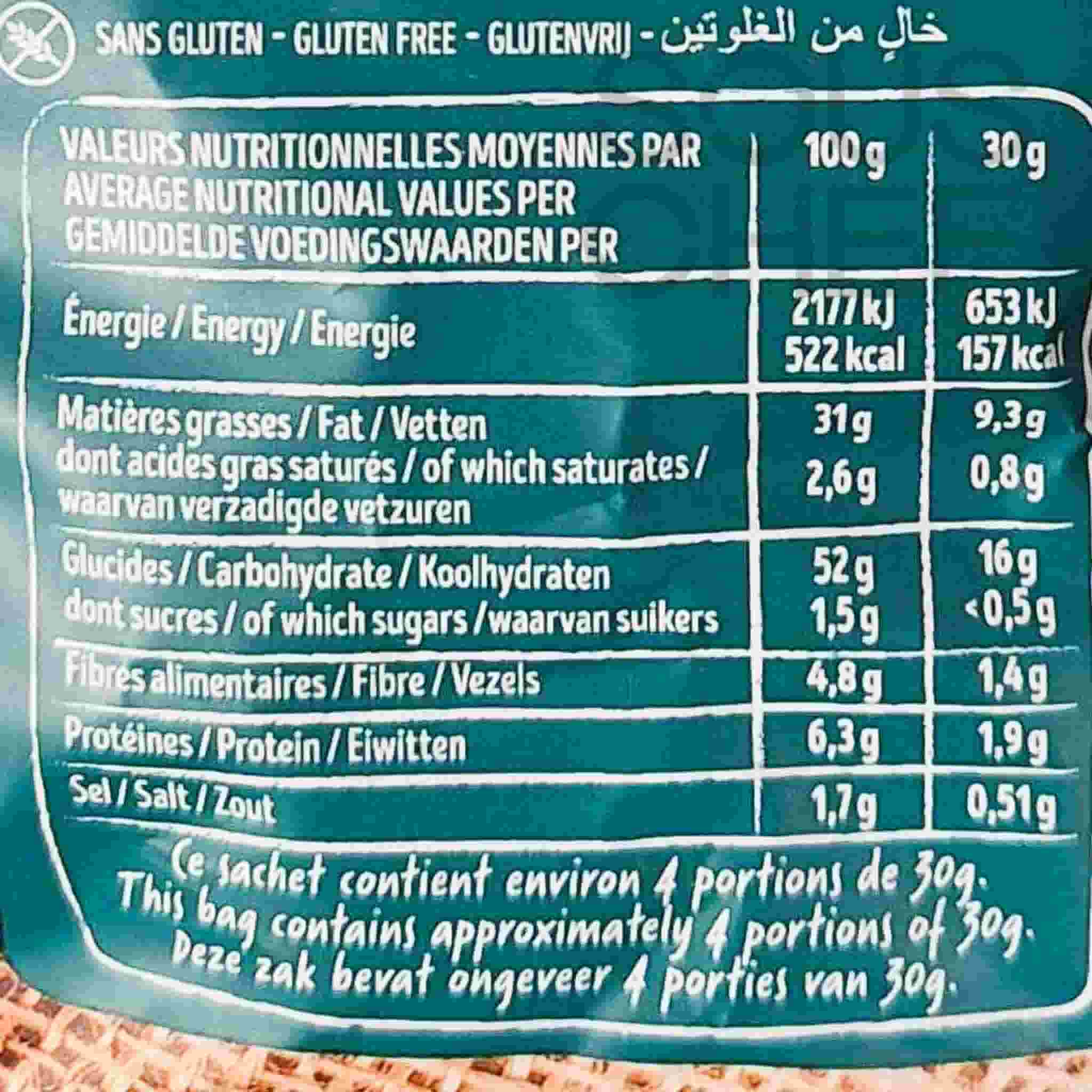 Bret's Bleu d'Auvergne DOP Blue Cheese Crisps, 125g | Buy online UK ...