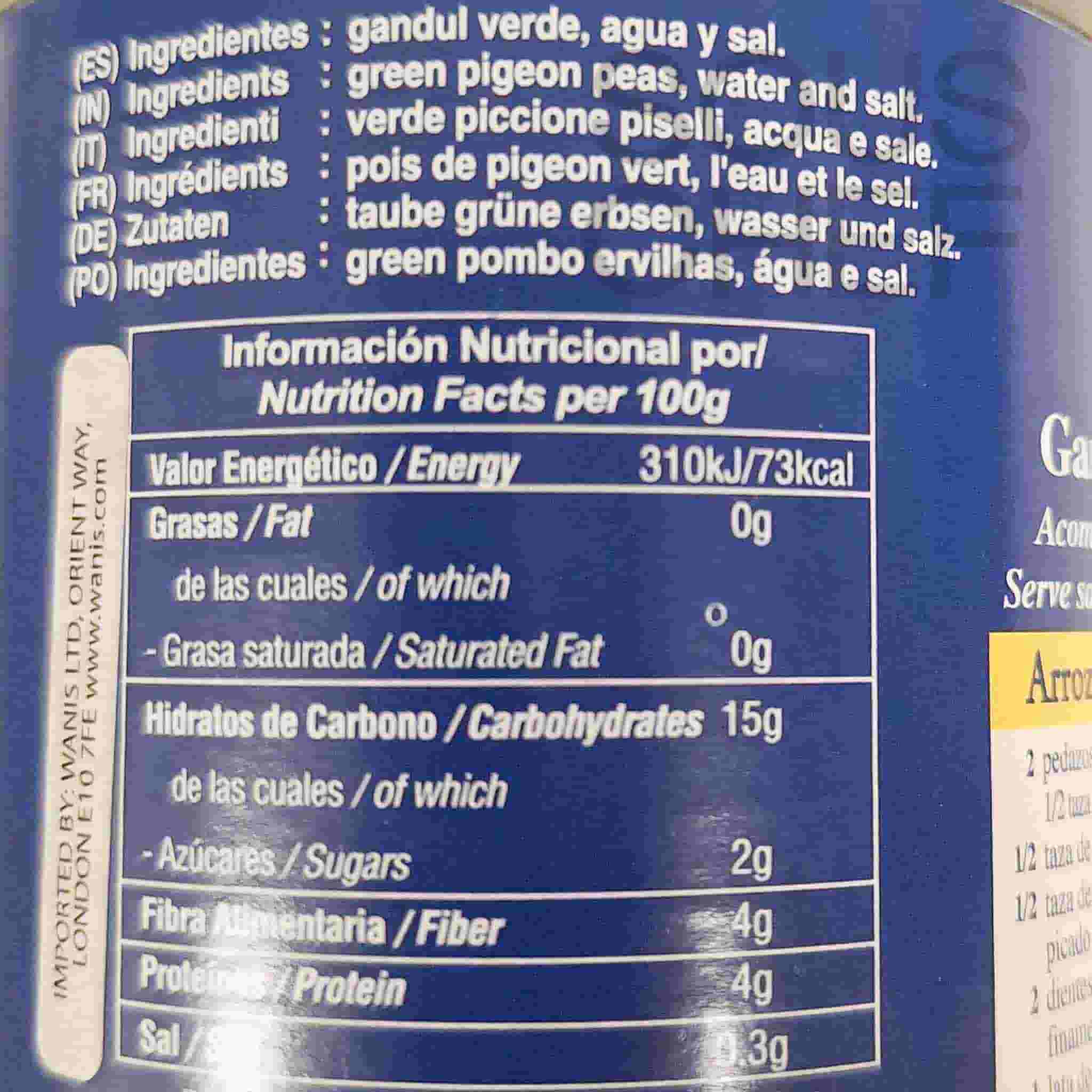 Goya Green Pigeon Peas, 425g | Buy online UK – Sous Chef UK