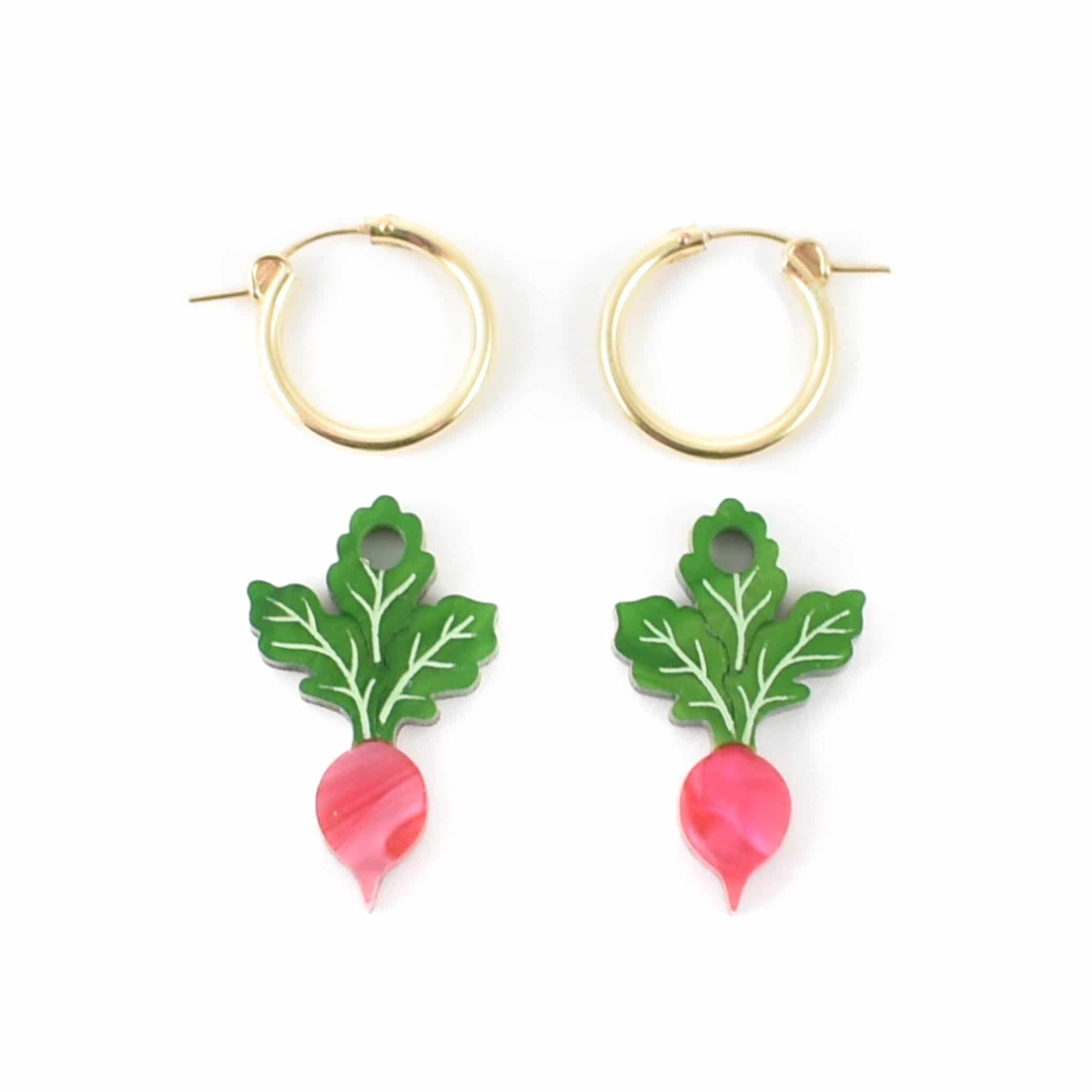 Wolf & Moon Radish Hoop Earrings | Buy online UK – Sous Chef UK