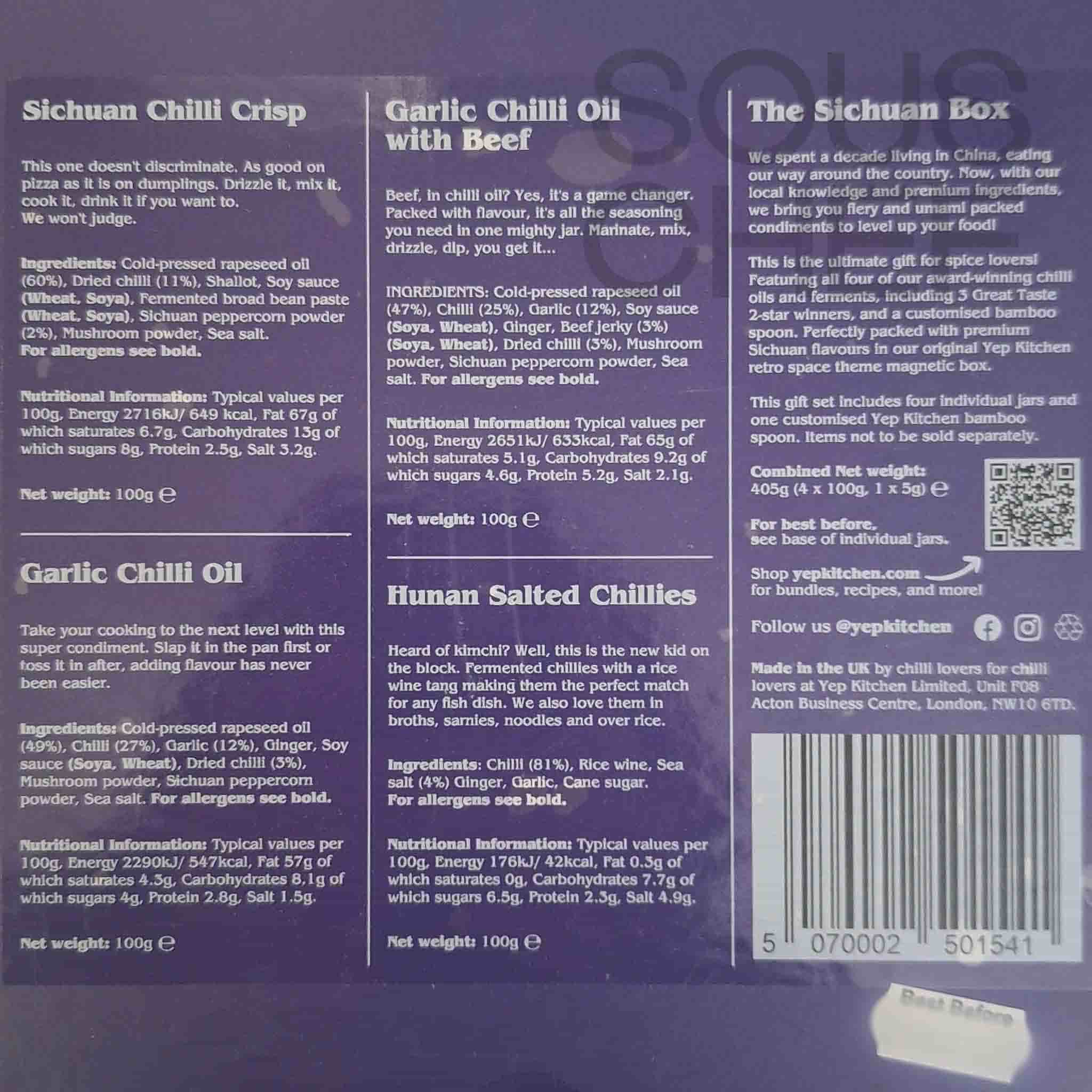 Yep Kitchen The Sichuan Gift Box | Buy online UK – Sous Chef UK