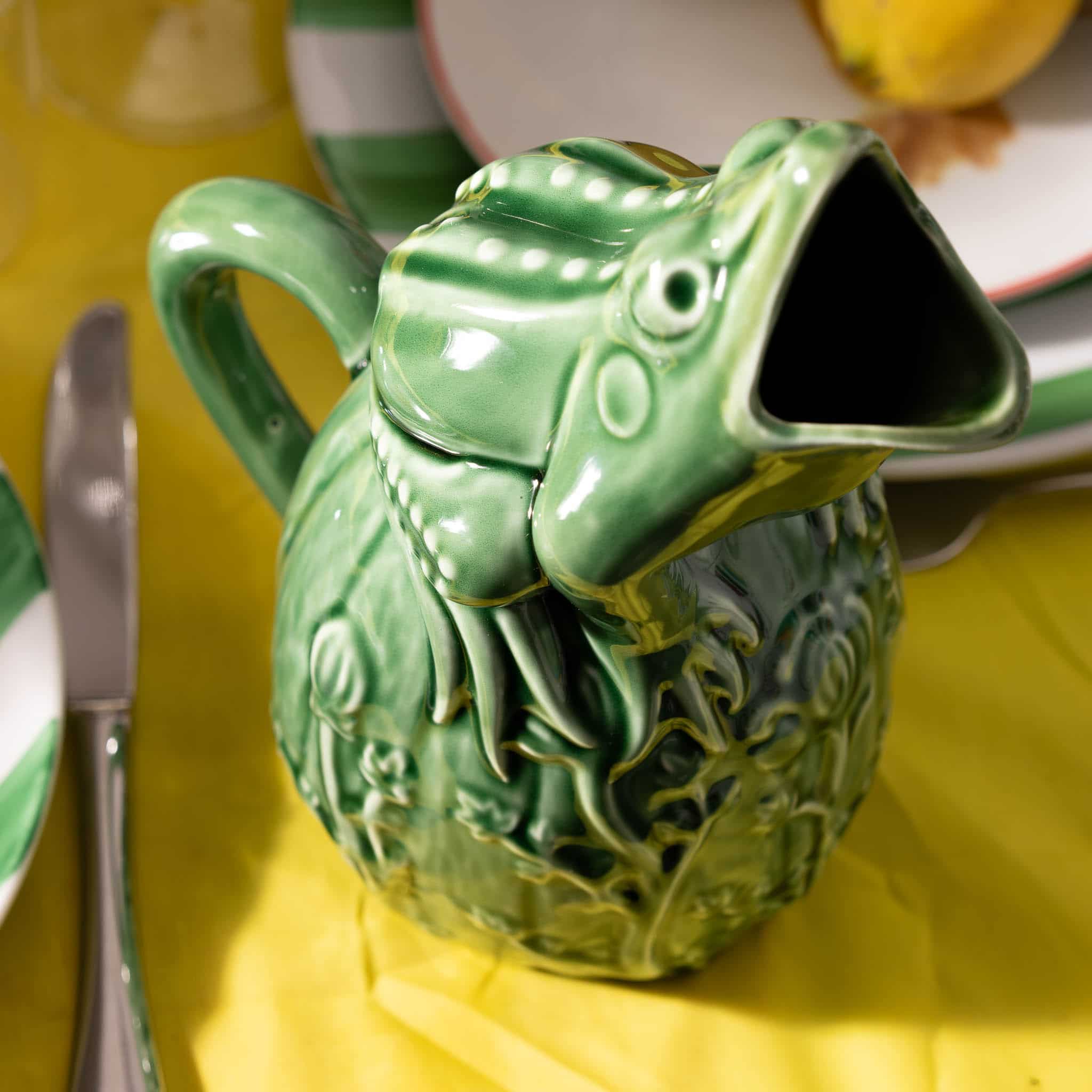 Bordallo Pinheiro Green Frog Pitcher | Buy online UK – Sous Chef UK