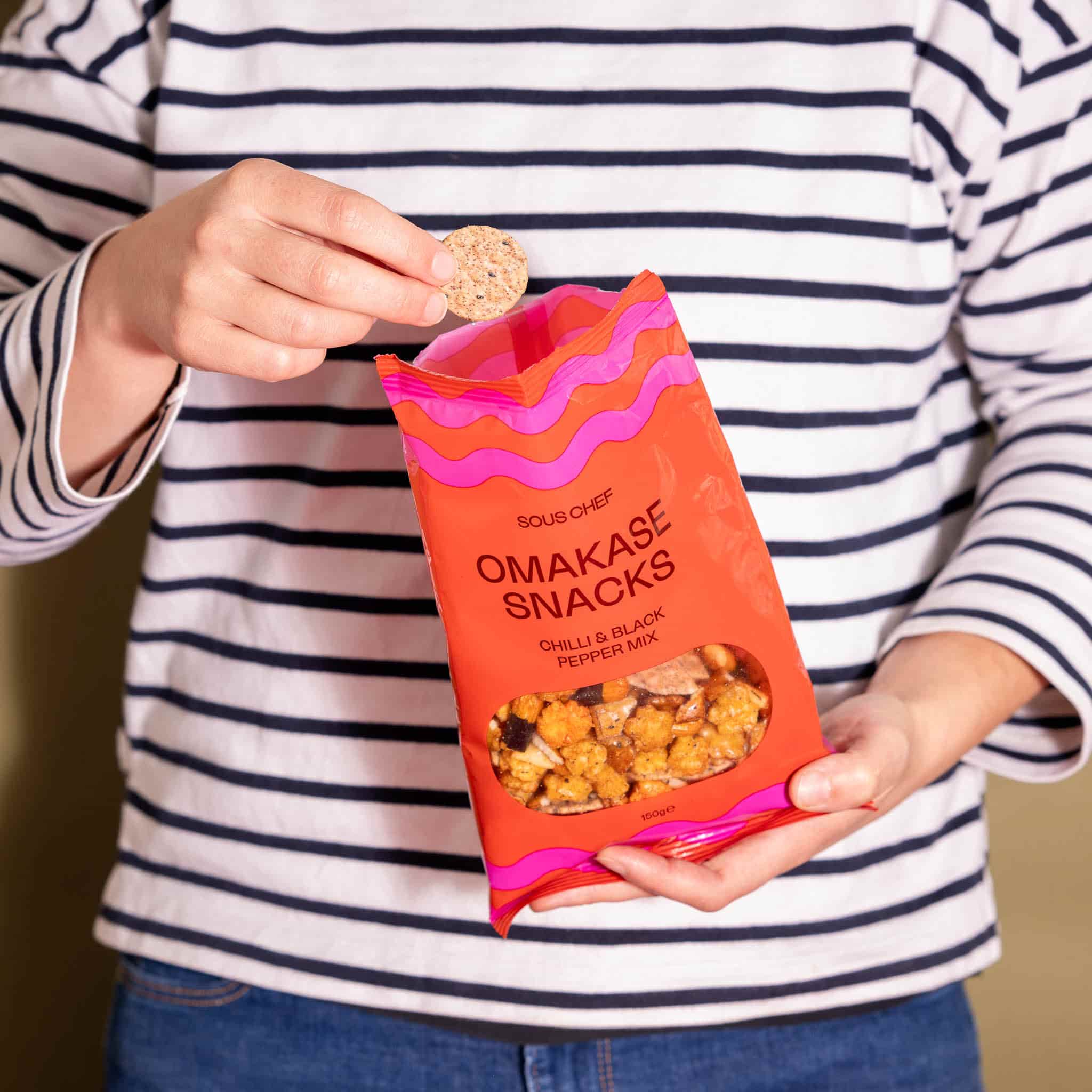 Sous Chef Omakase Snacks - Black Pepper & Chilli, 150g | Buy online UK