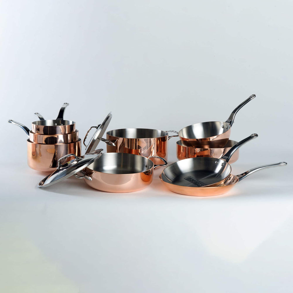 De Buyer Inocuivre Conical Copper Saute Pan with Handle | Sous Chef UK