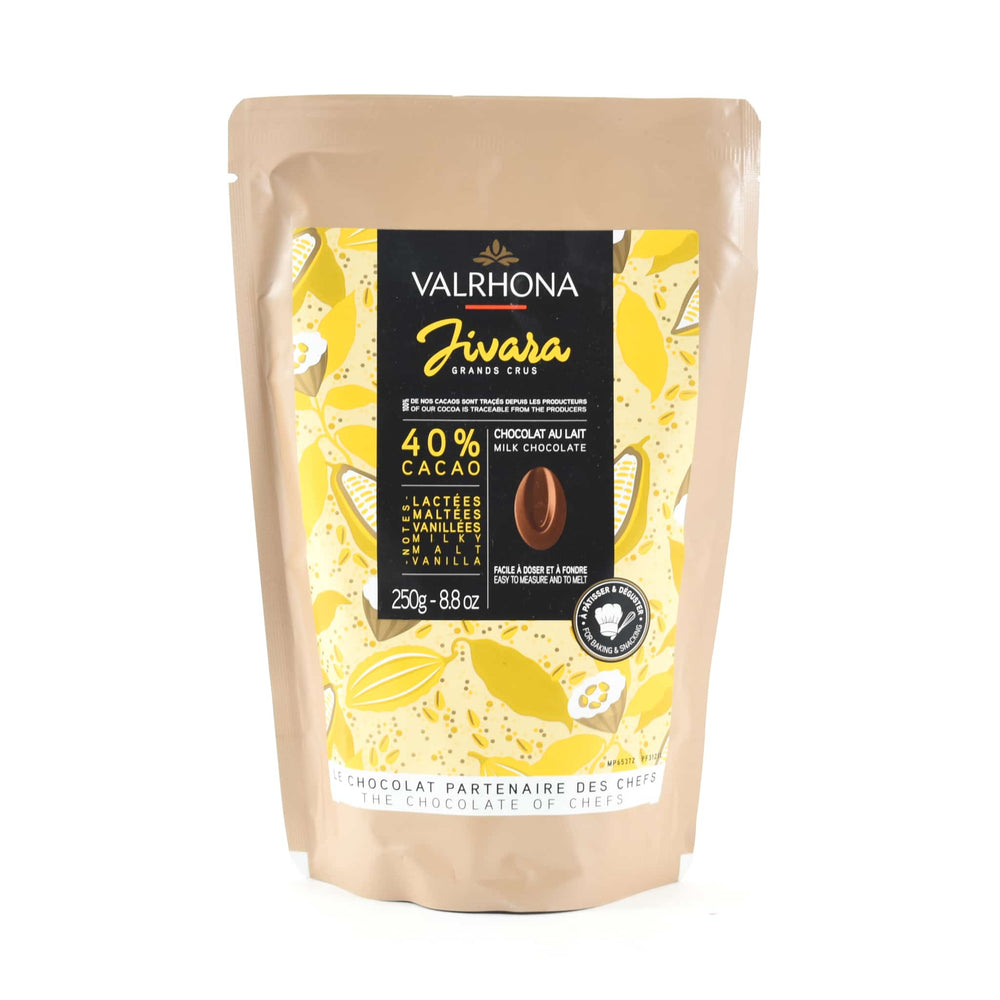 Valrhona Jivara 40% Milk Chocolate Chips | Buy online at Sous Chef UK