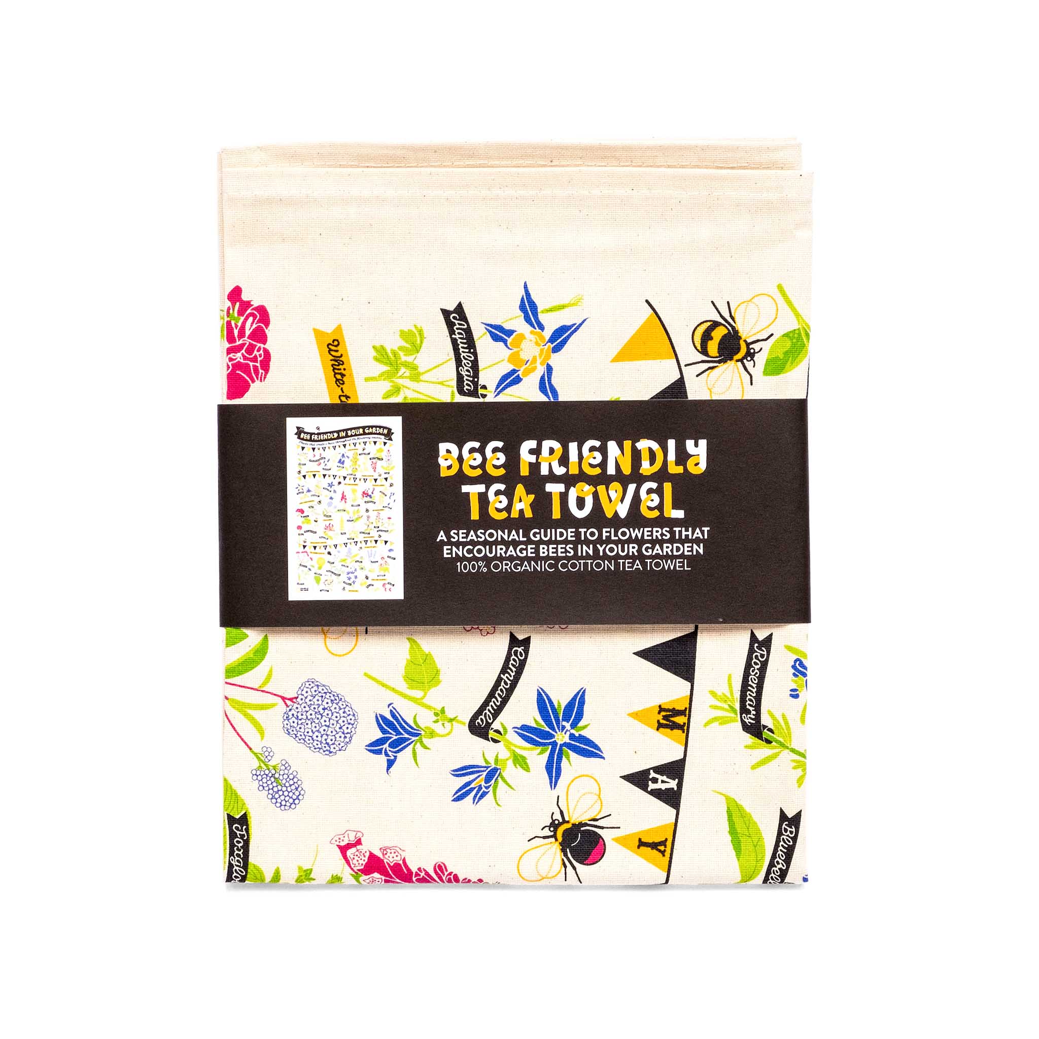 Stuart Gardiner Bee Friendly Tea Towel | Buy online at Sous Chef UK