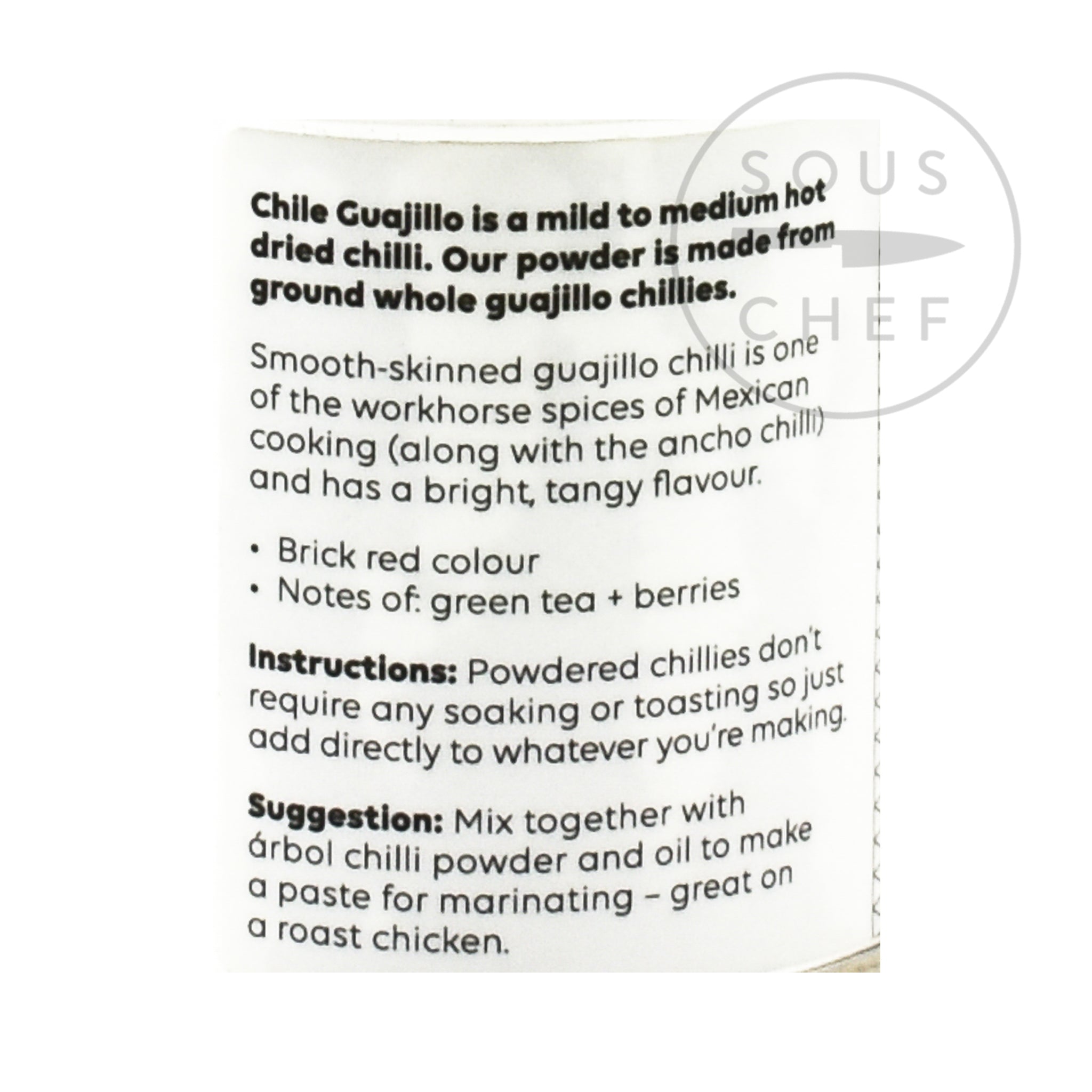 Guajillo Powder - Buy online today at Sous Chef UK