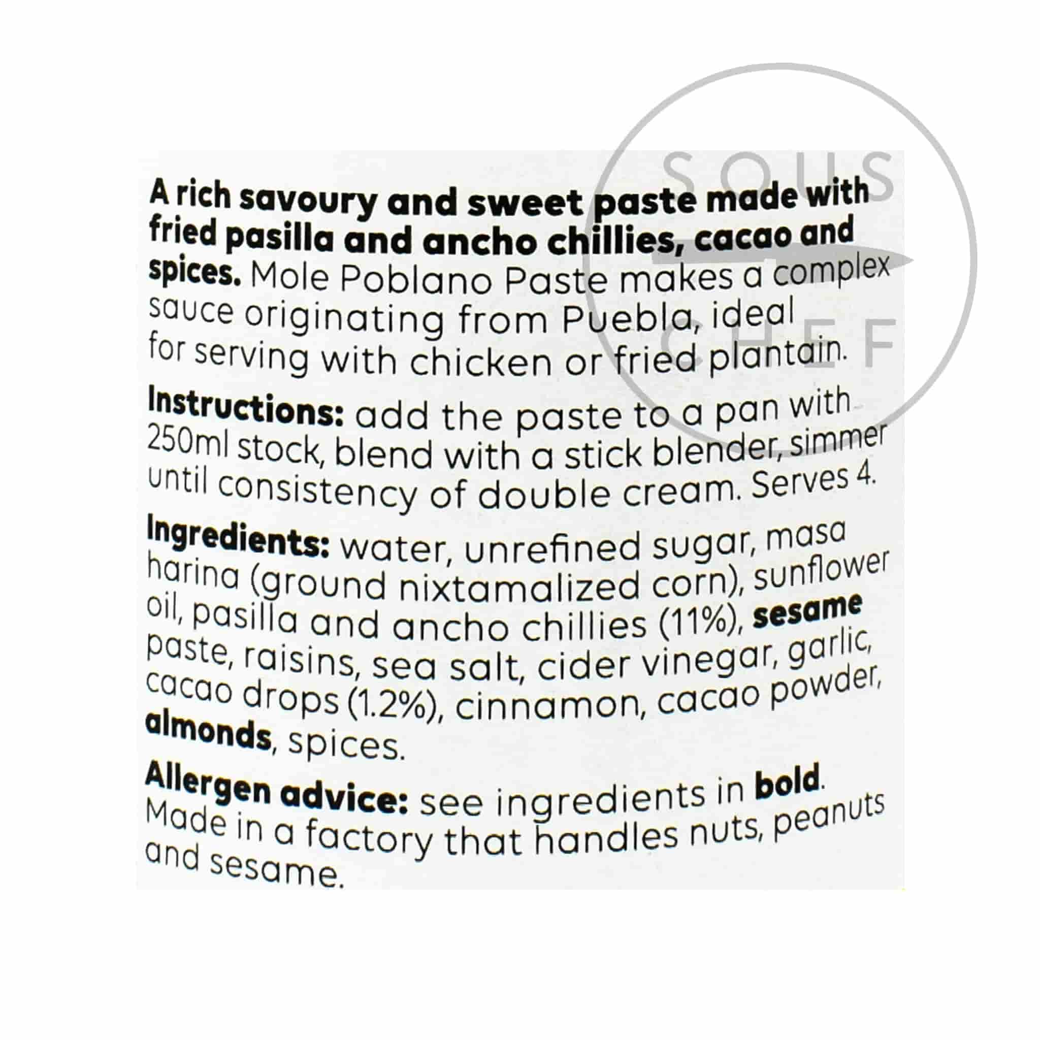 Cool Chile Co Mole Poblano Paste - Buy online today at Sous Chef UK