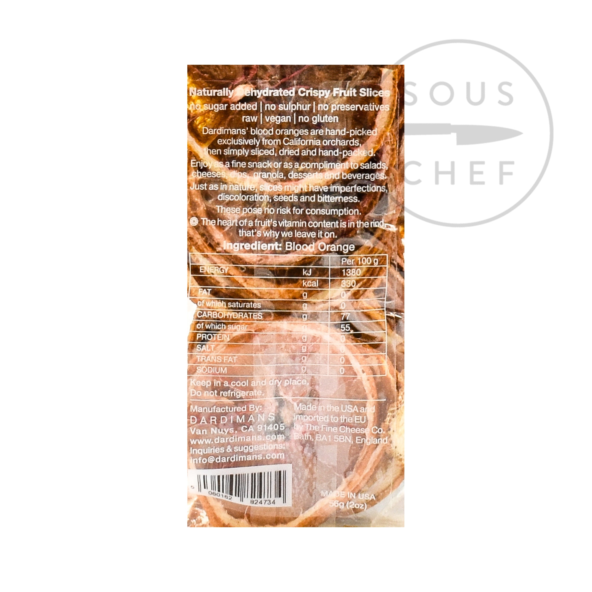 California Crisps Blood Orange Slices | Buy Online | Sous Chef UK