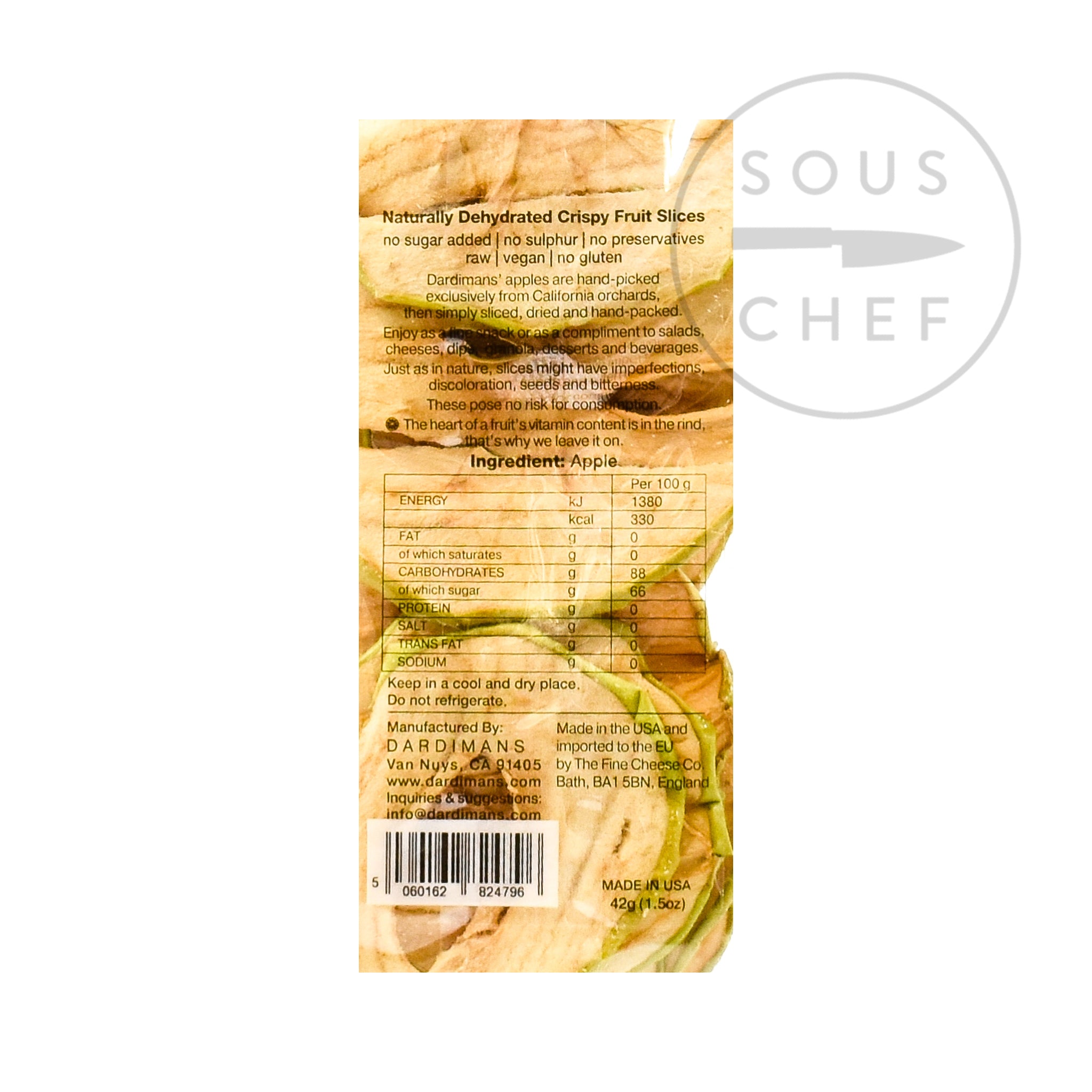 California Crisps Apple Slices | Buy Online | Sous Chef UK
