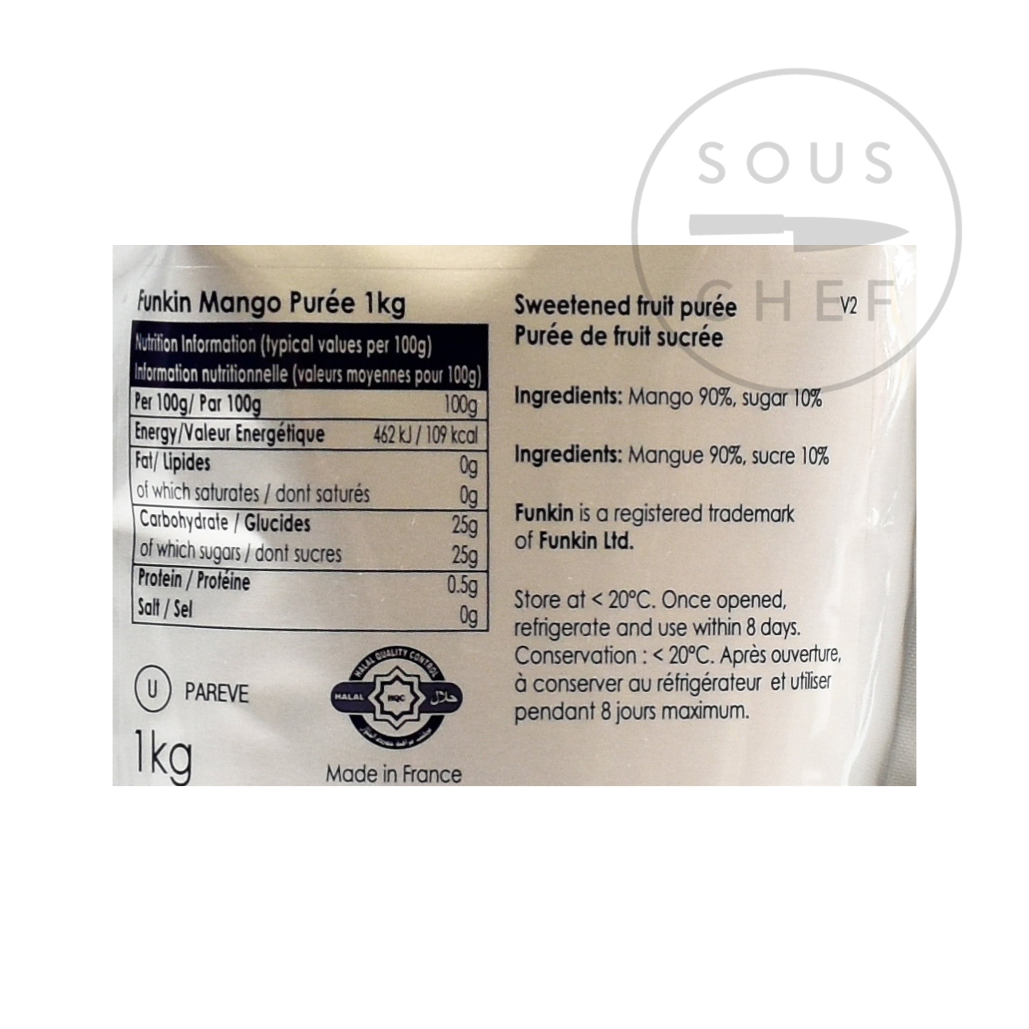 Mango Puree - Funkin | Buy Online | Sous Chef UK