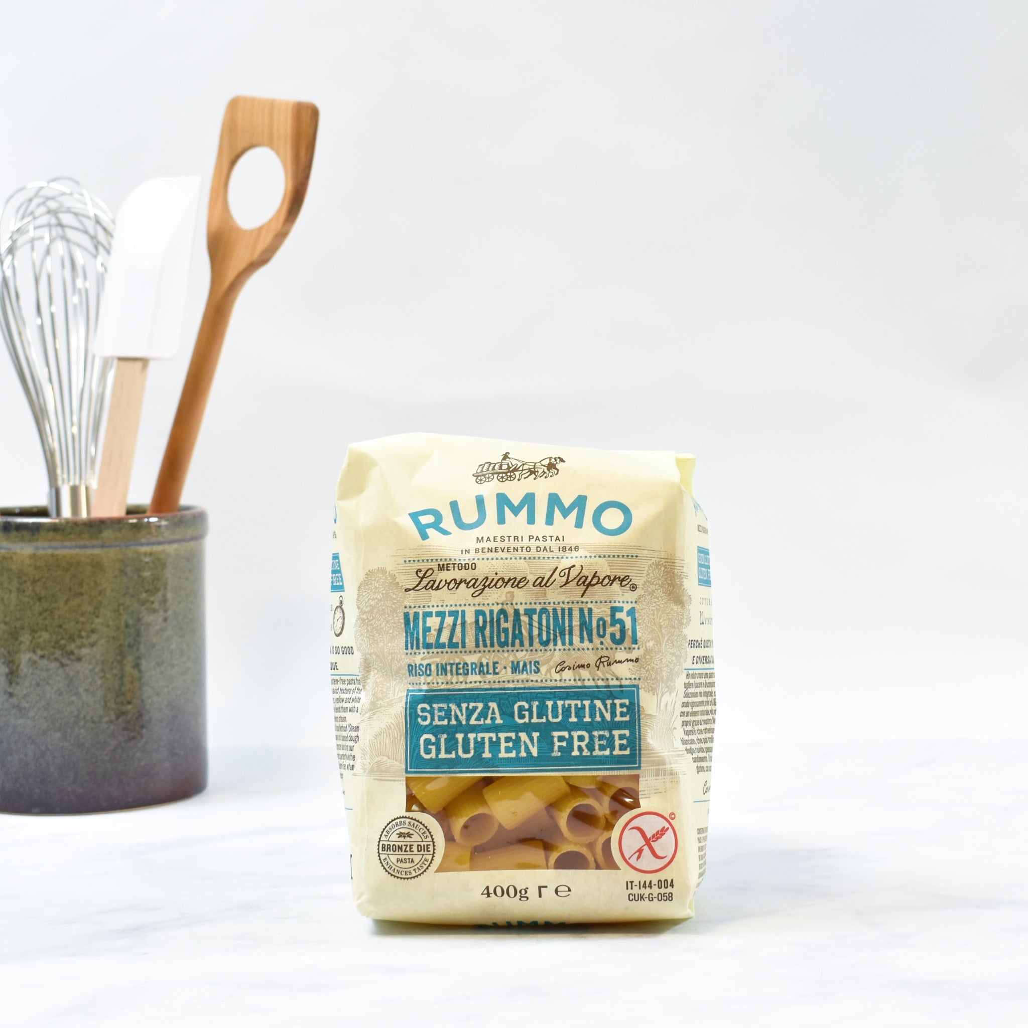 Rummo Gluten Free Mezzi Rigatoni | Buy Online | Sous Chef UK