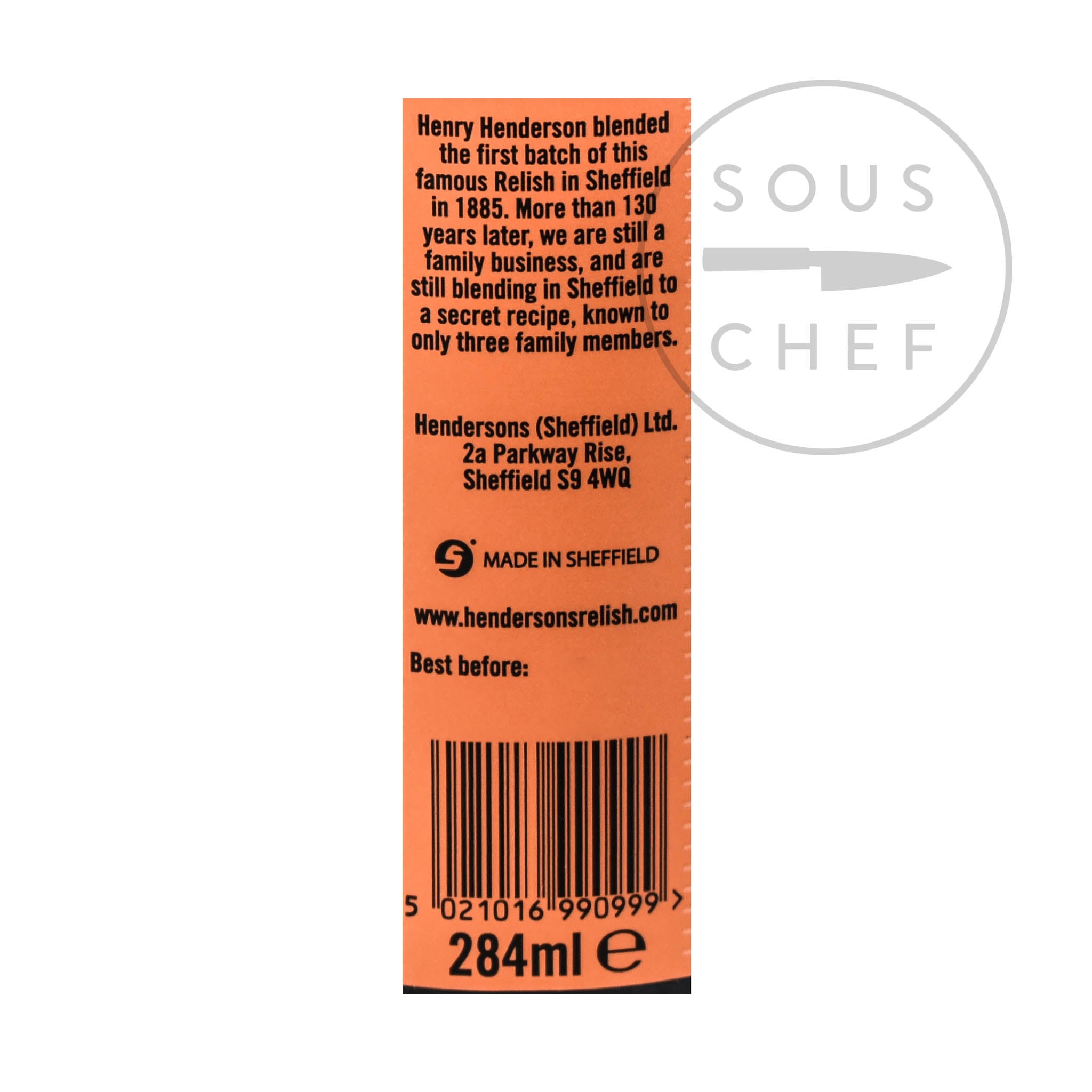 Henderson's Relish 284ml | Buy online at Sous Chef UK