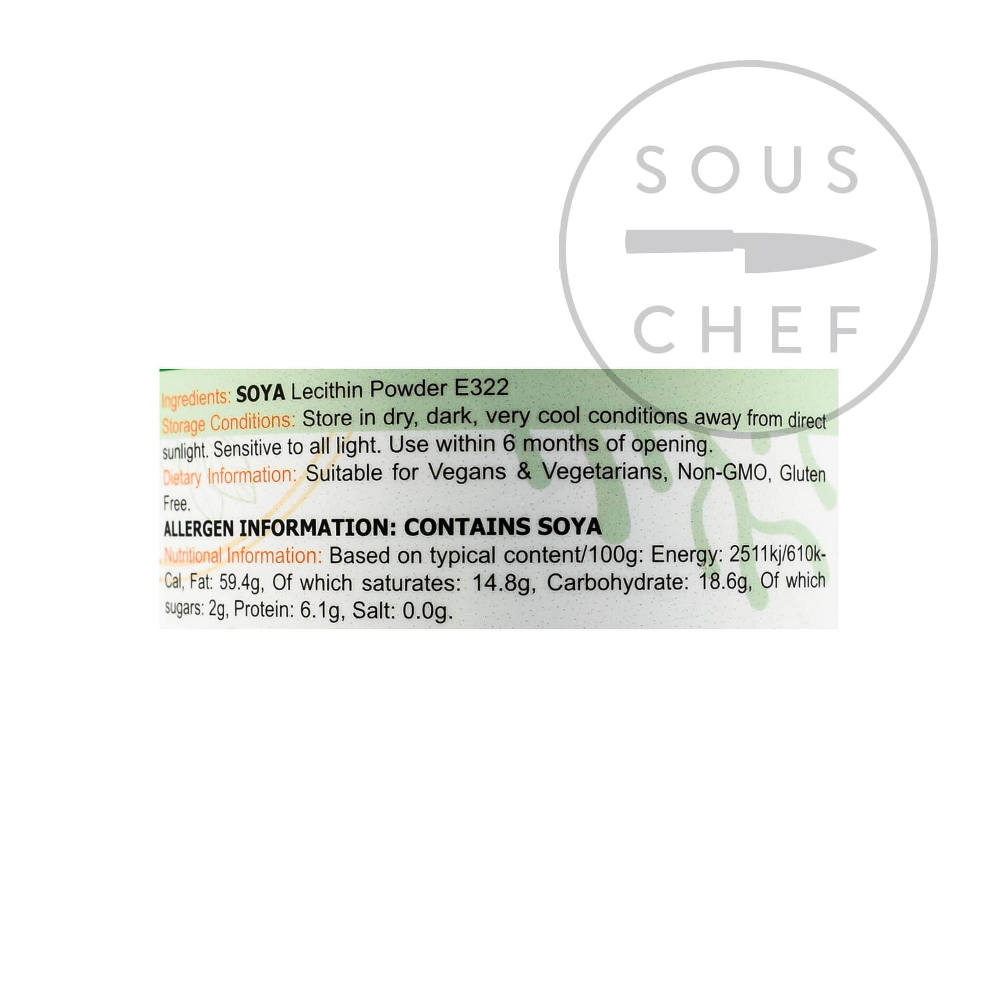 Soya Lecithin 100g | Buy online at Sous Chef UK