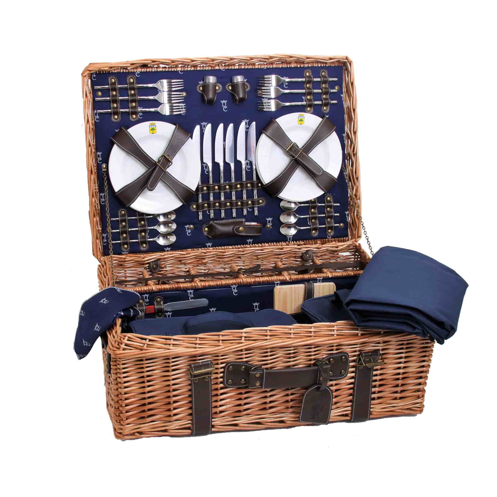 Champs-Elysees Navy Picnic Hamper | Buy online UK – Sous Chef UK