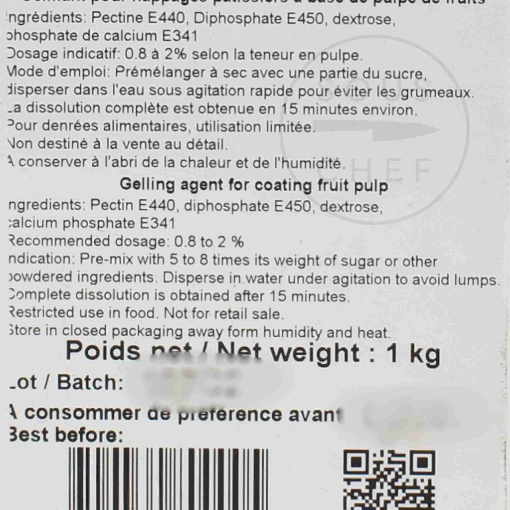 Louis Francois Pectine NH Nappage 1kg | Buy online UK – Sous Chef UK