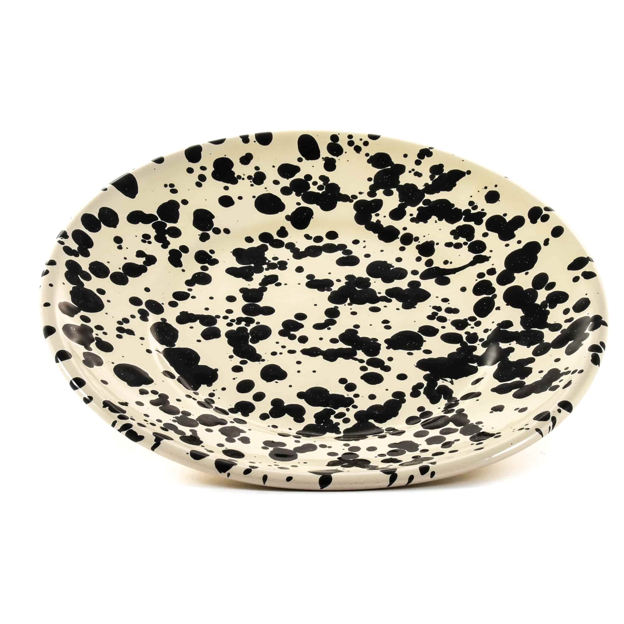 Puglia Black Splatter Side Plate 19cm | Buy online at Sous Chef UK