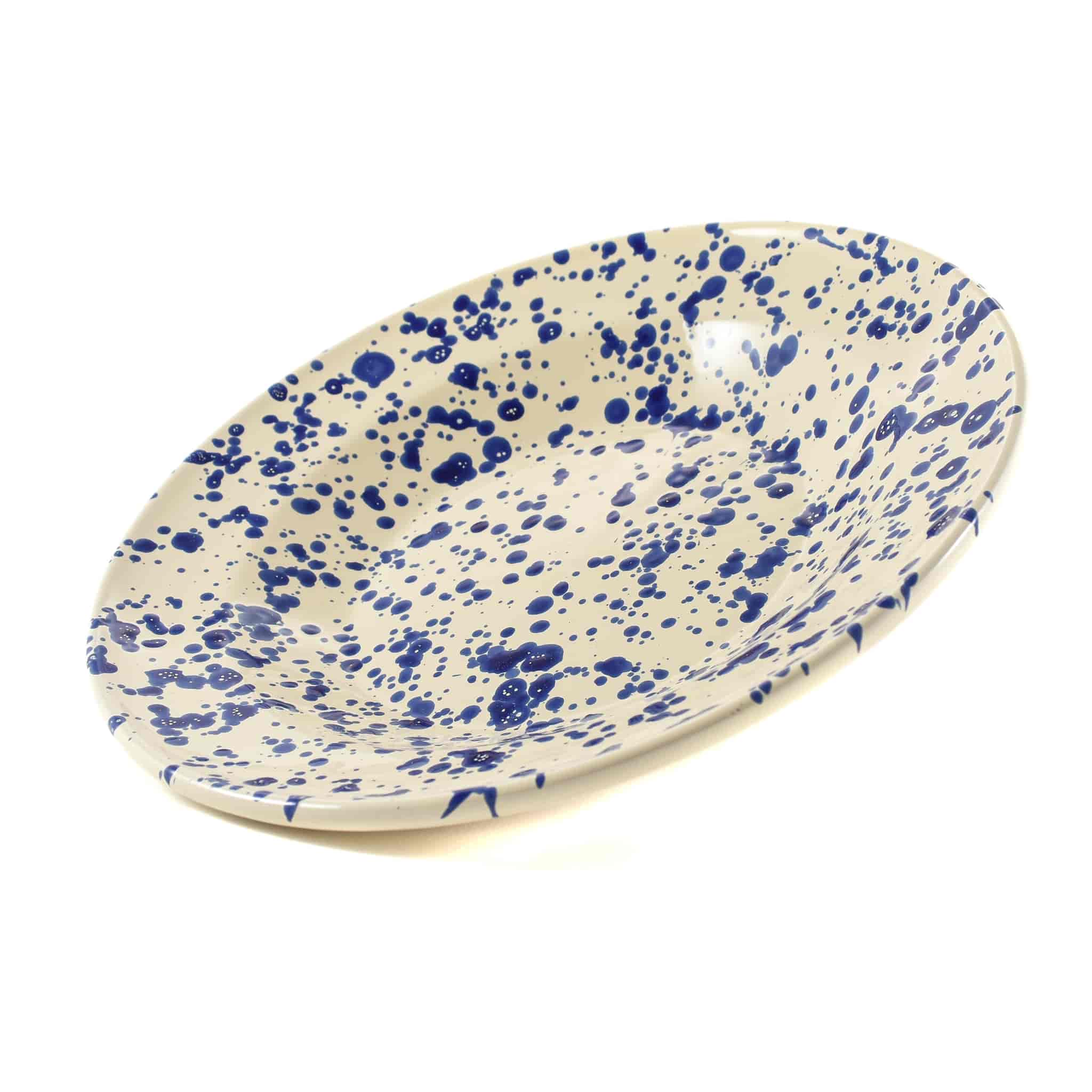 Puglia Blue Splatter Pasta Bowl 29cm | Buy online at Sous Chef UK