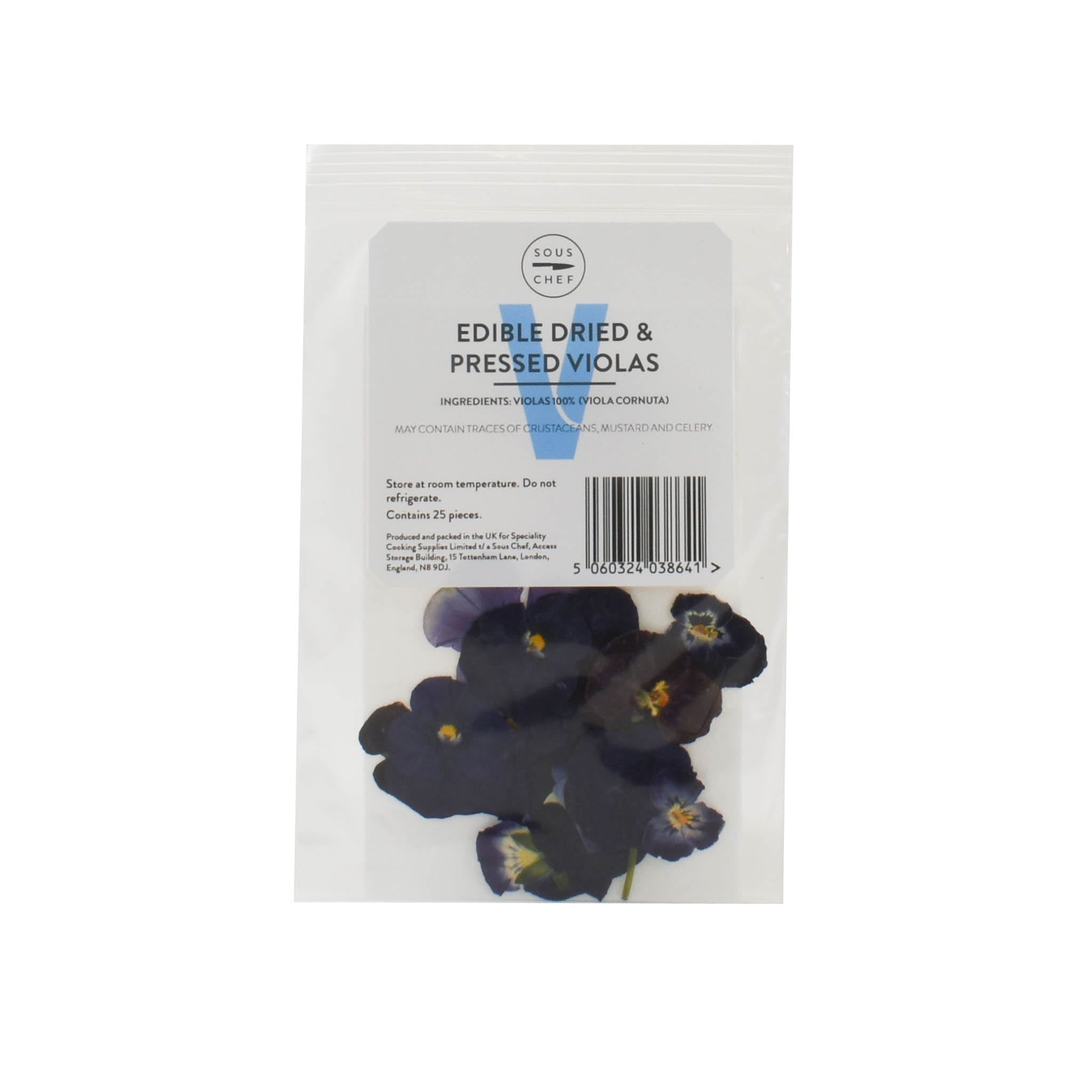 Edible Dried & Pressed Violas, 25 pieces | Buy online UK – Sous Chef UK