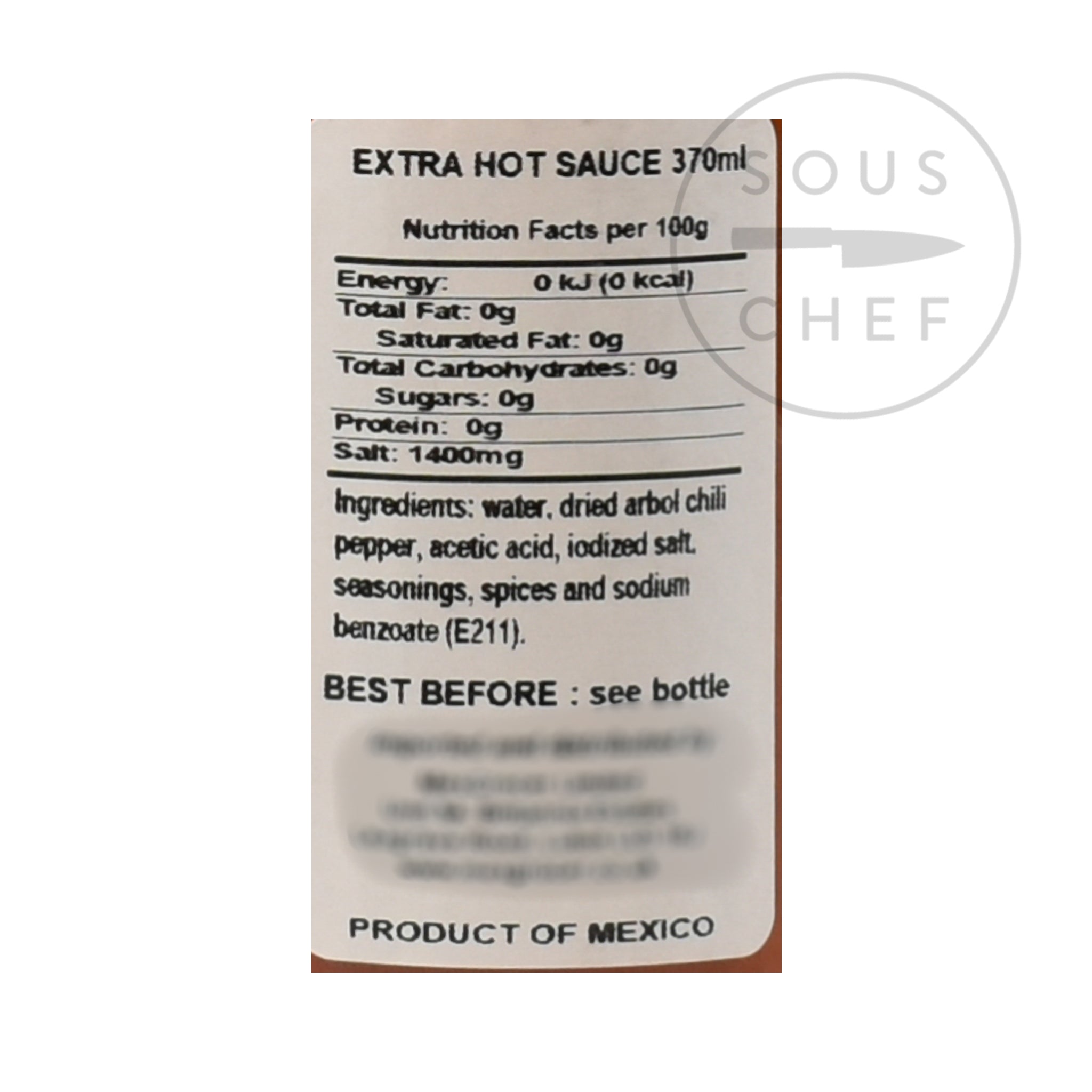 Valentina Extra Hot Sauce | Buy Online | Sous Chef UK