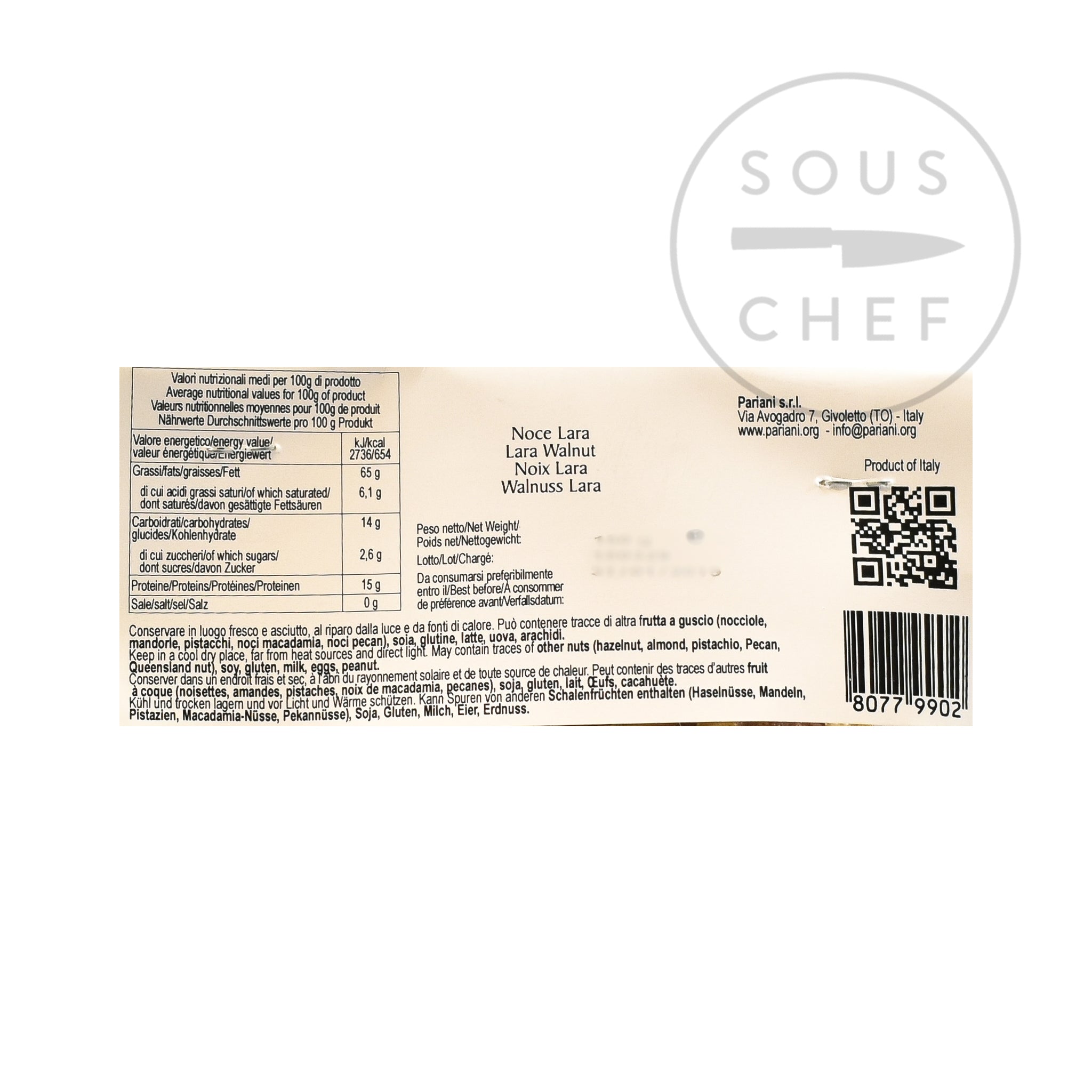 Italian Lara Walnut Quarters | Buy Online | Sous Chef UK