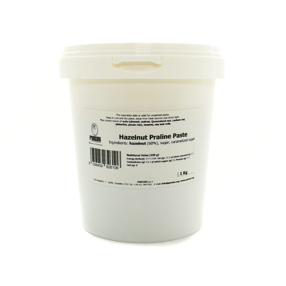 Pariani Hazelnut Praline Paste 1kg | Buy online at Sous Chef UK